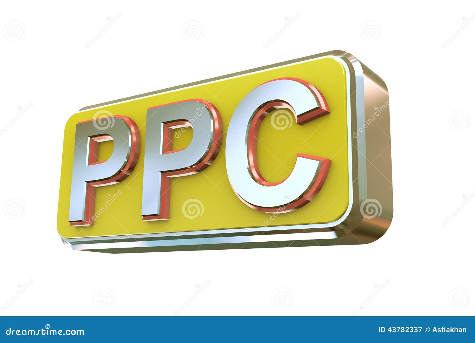3d Design of Ppc - Pay Per Click Stock Illustration - Illustration of ...