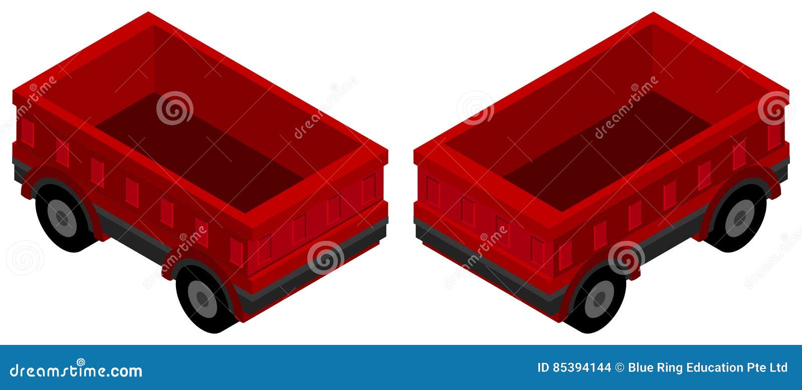 3D design for red wagons stock vector. Illustration of series - 85394144