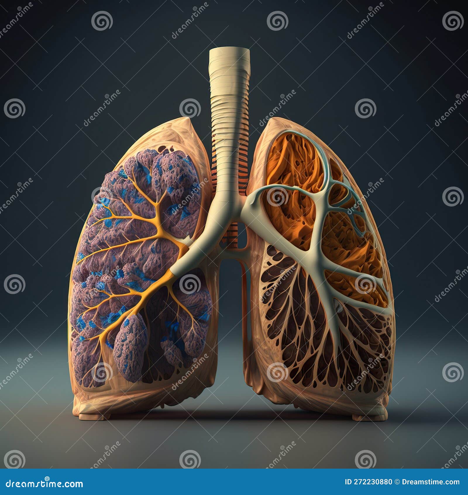 Realistic Lung Anatomy. Internal Organs Of The Human Design Element ... Realistic Lung Anatomy. Internal Organs Of The Human Design Element ...