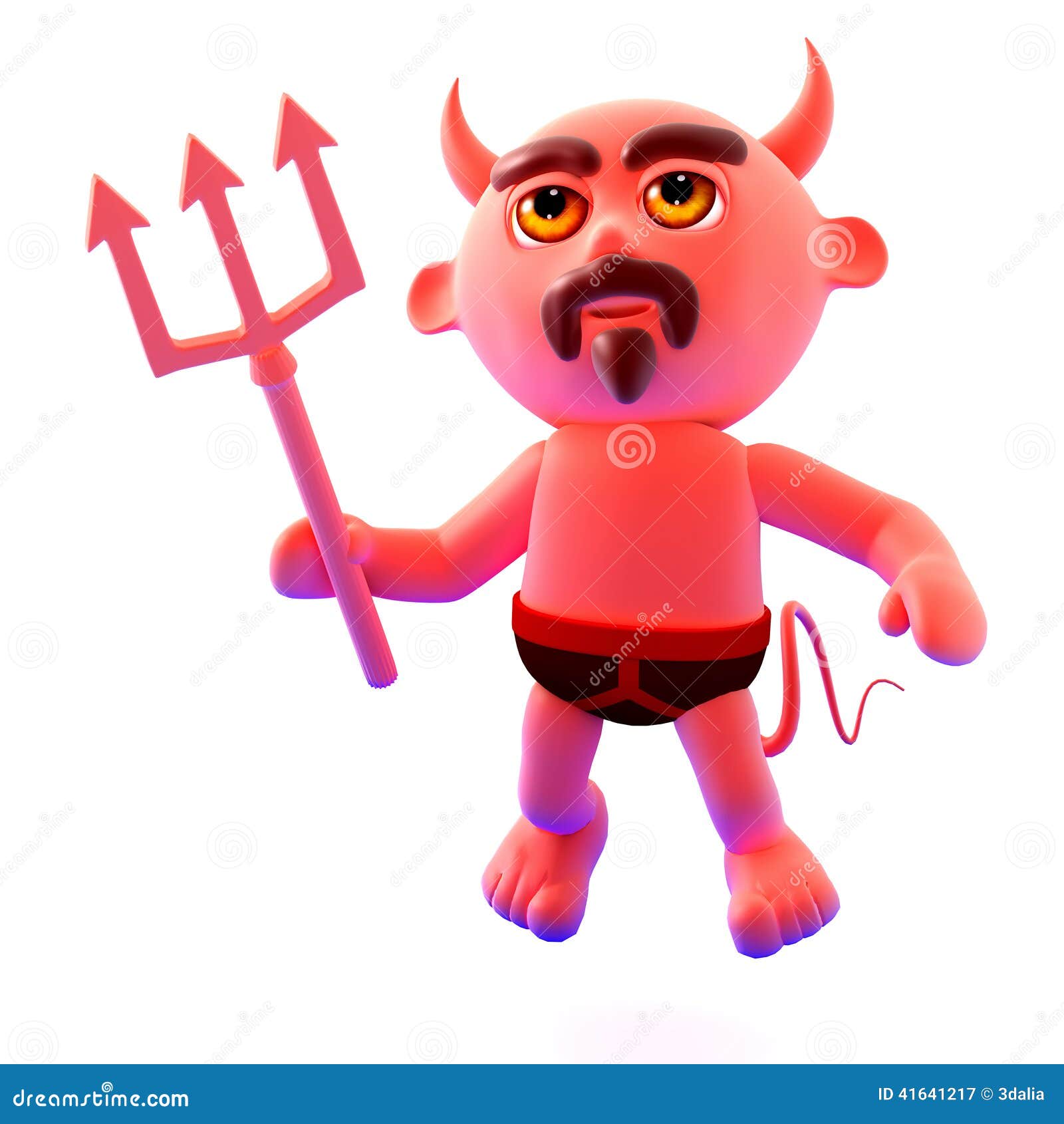 3d Devil flies up stock illustration. Illustration of horror - 41641217