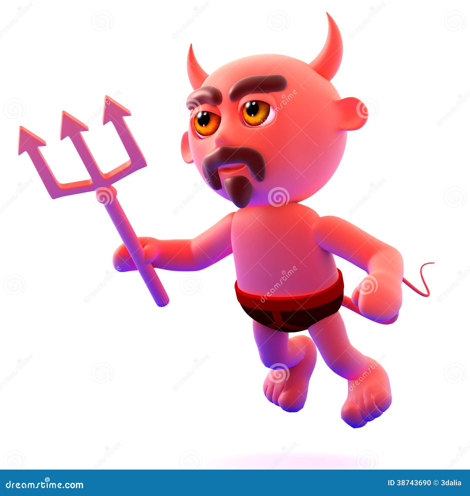 3d Devil stock vector. Illustration of naughty, character - 38743690