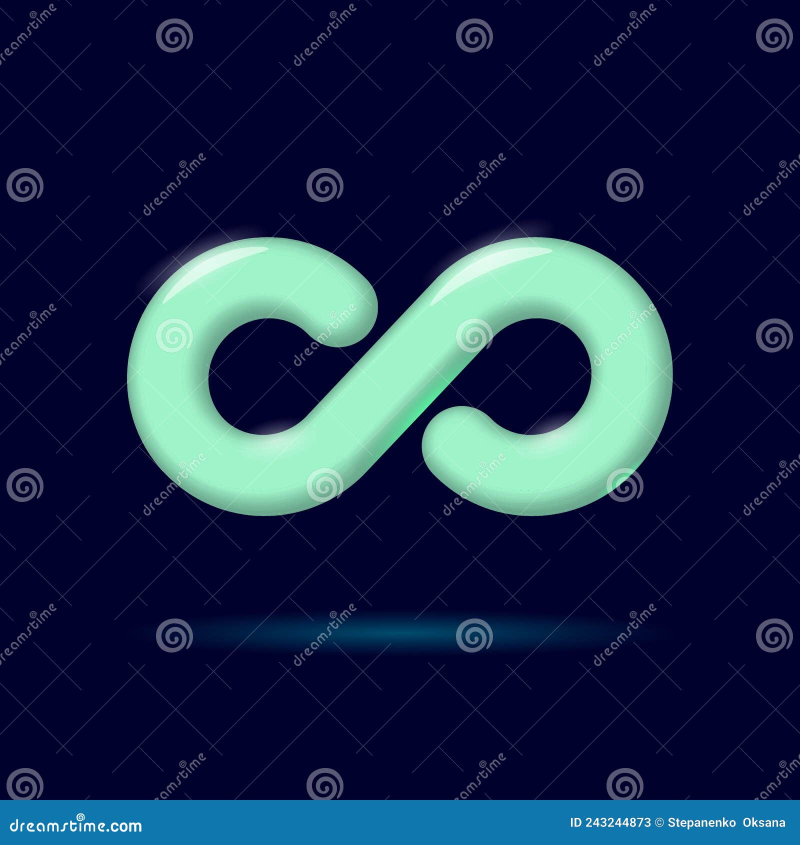3D Devops Software Development Operations Infinity Symbol. Realistic ...