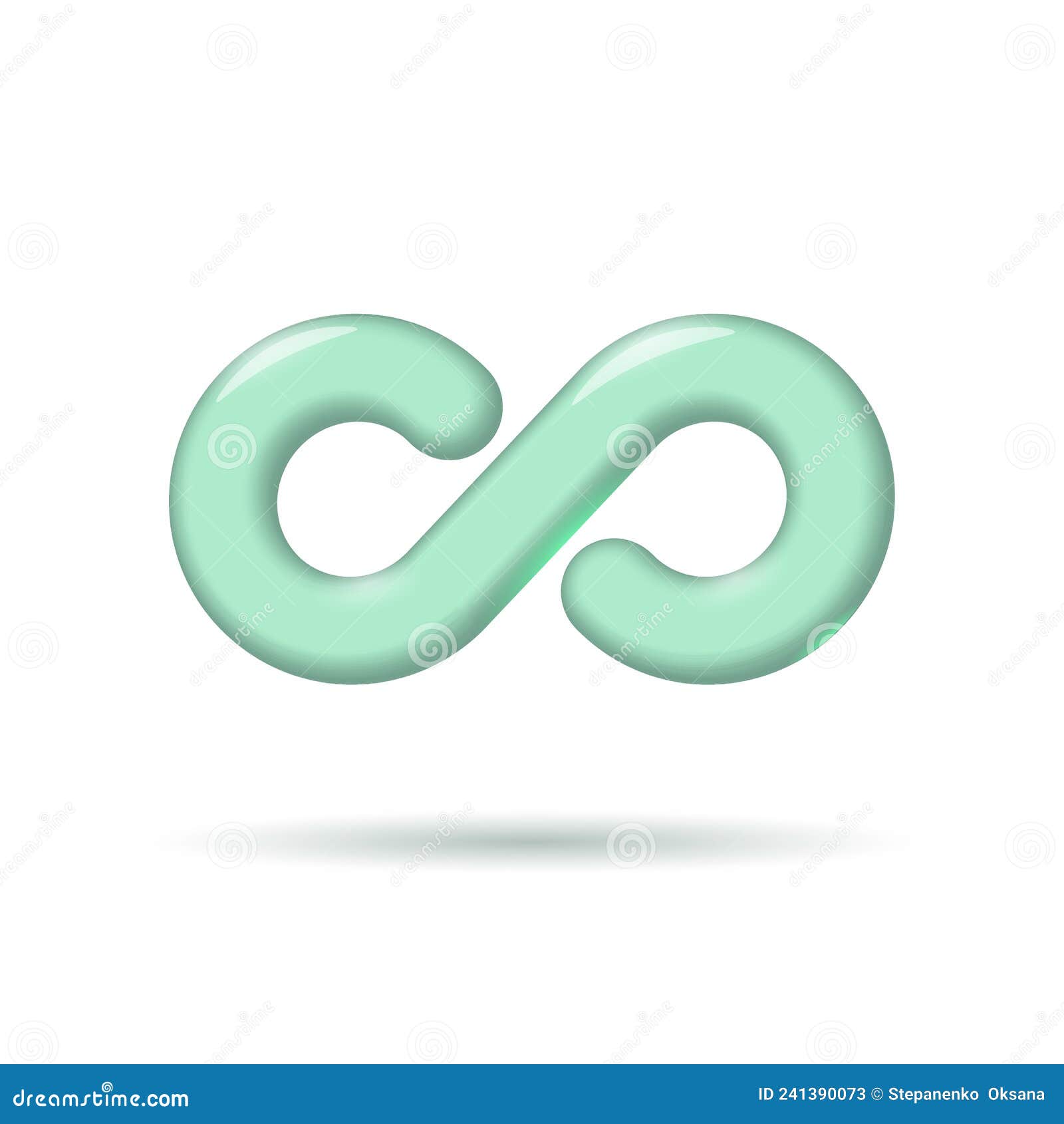 3D Devops Software Development Operations Infinity Symbol. Realistic ...