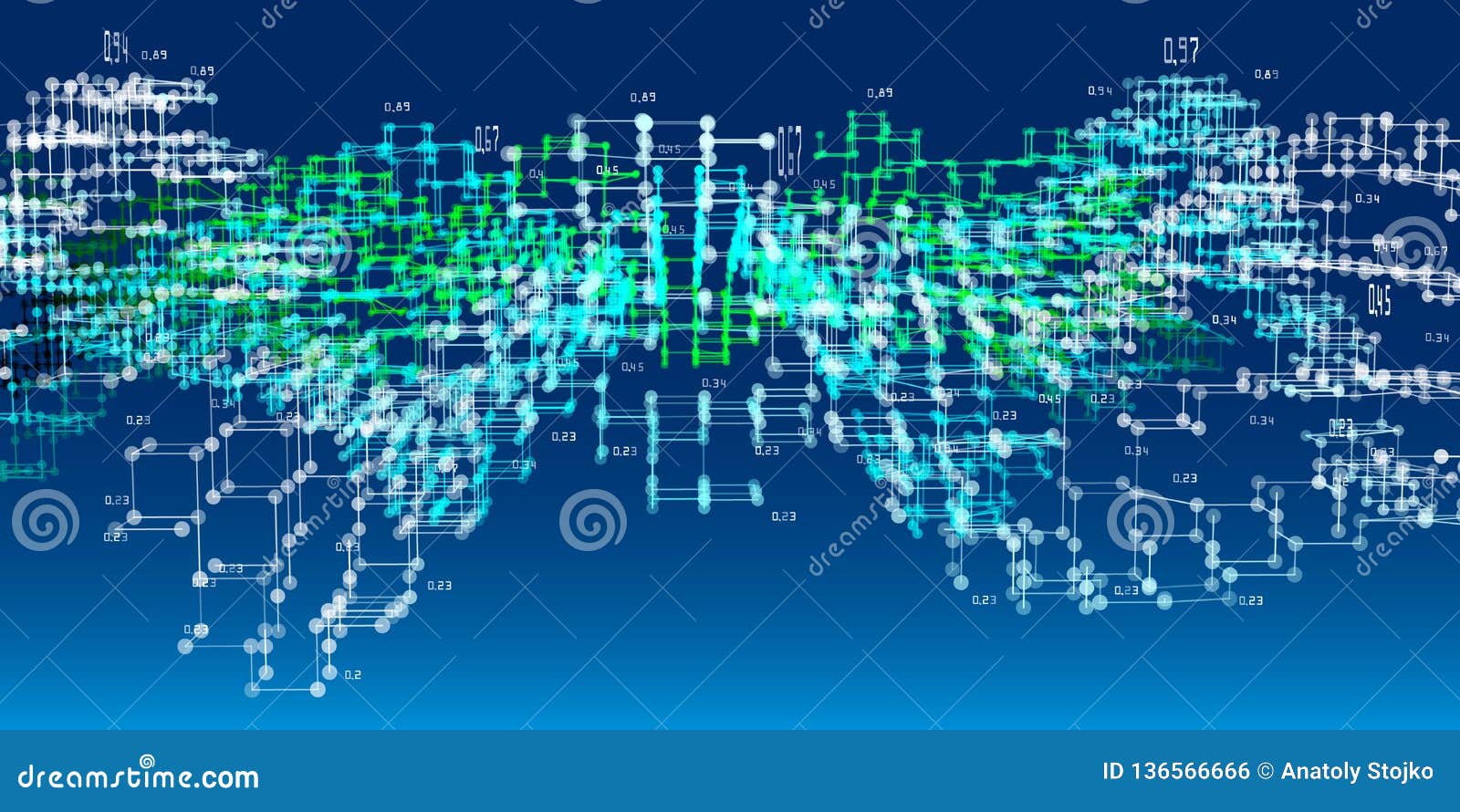 3d Diagram Analysis Algorithms Big Data Abstract Analysis