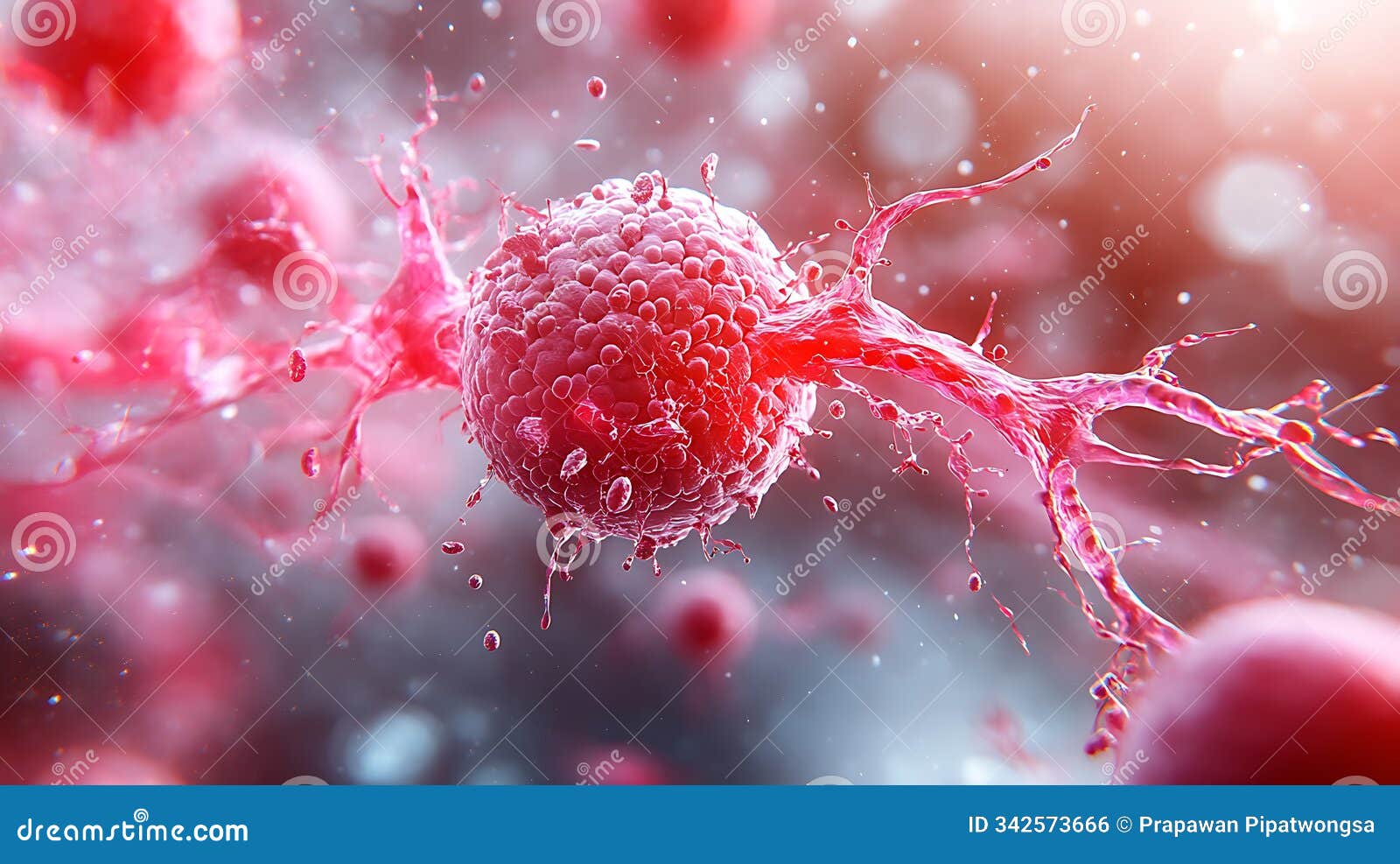 3D Diagram of Developing Blood Cloting Process Stock Illustration ...