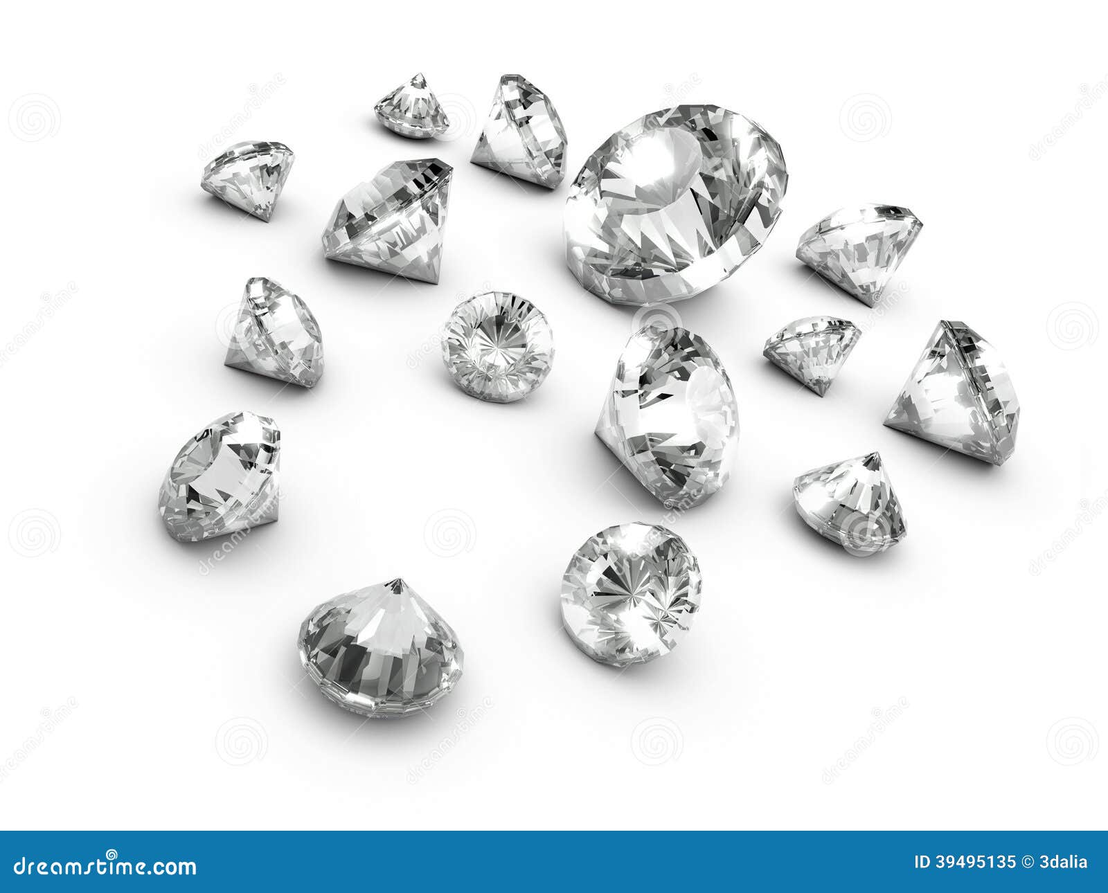 3d Diamonds stock illustration. Illustration of exclusive - 39495135