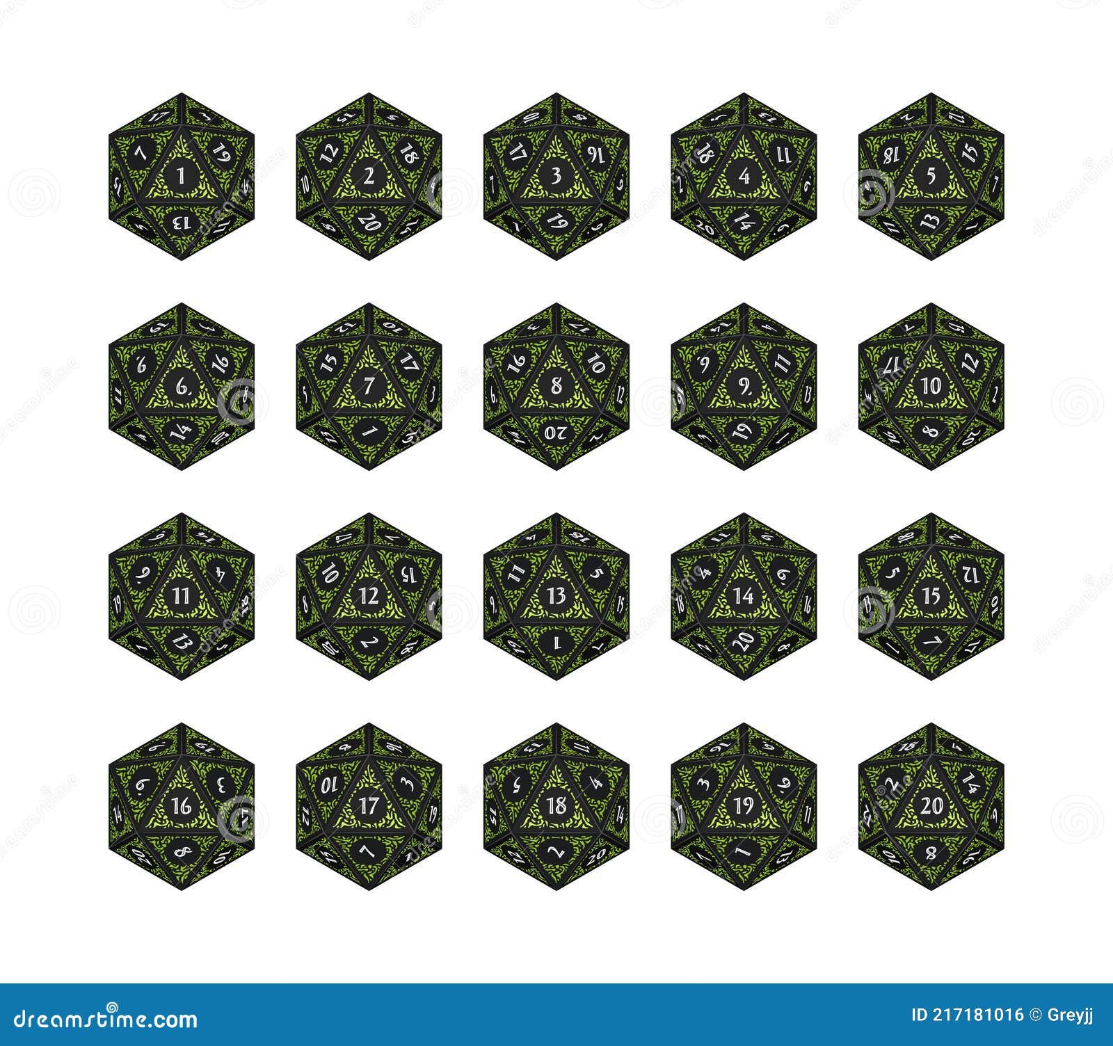 Numbered Cube Design Illustration With Wrapper Vector EPS File Included ...