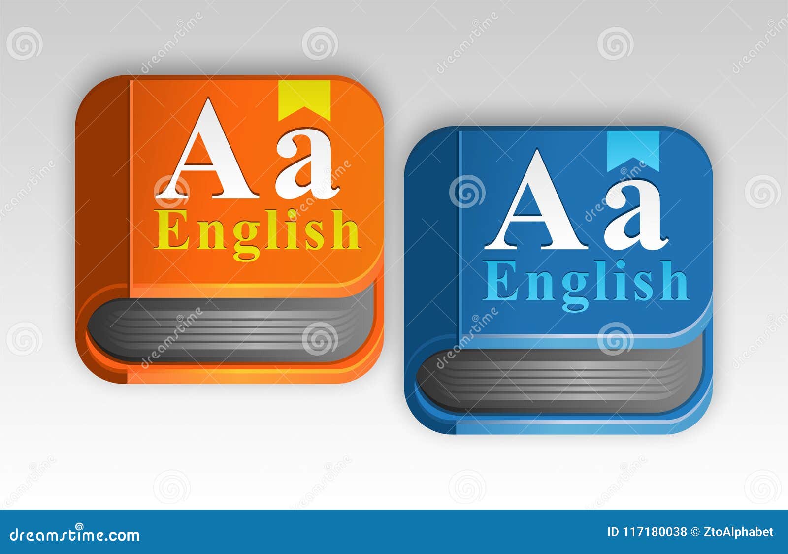 3D Dictionary Book Icon Vector Stock Vector - Illustration of ...