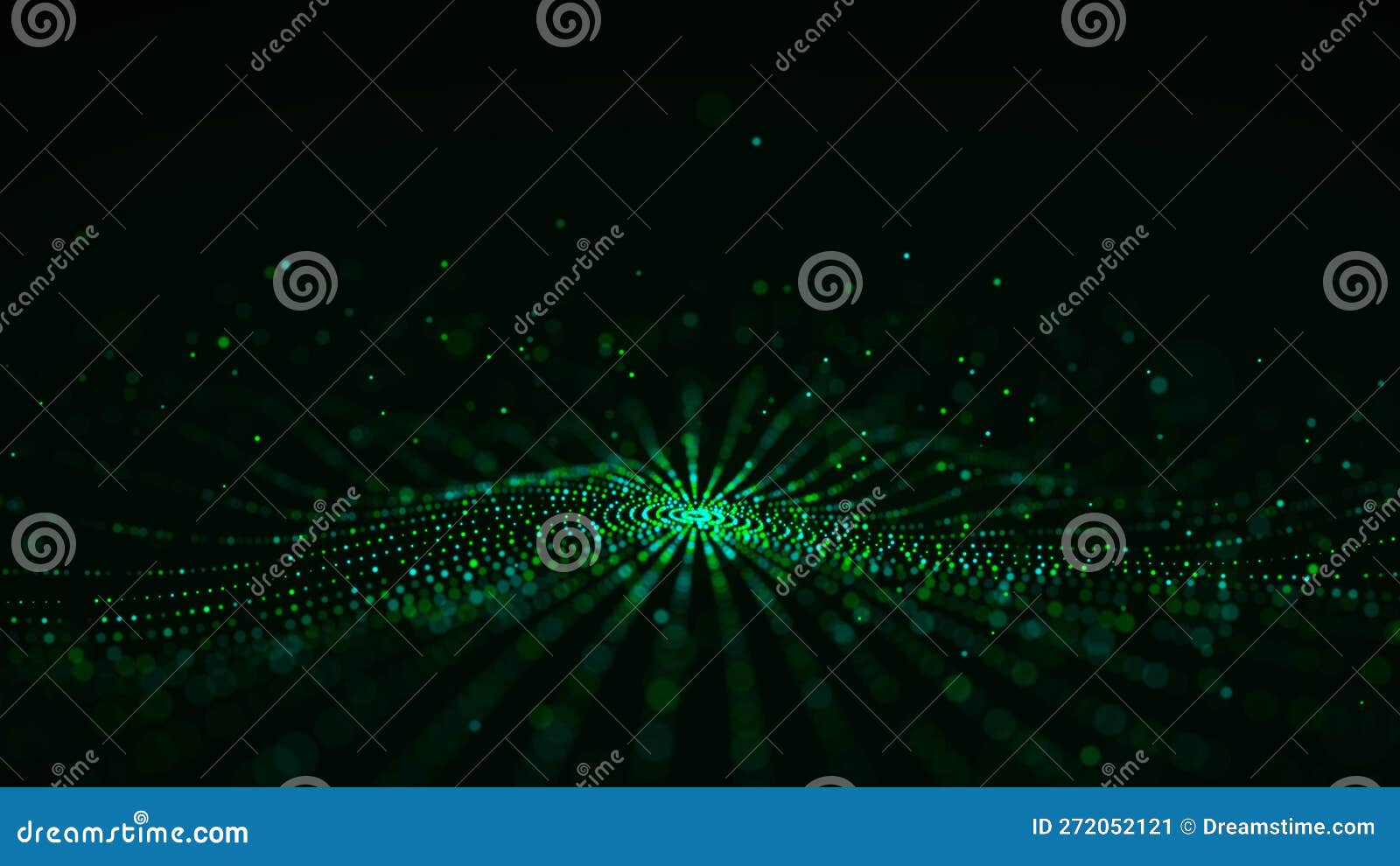 3D Digital Circular Dynamic Wave. Technology Smart Wave. Seamless Flow ...