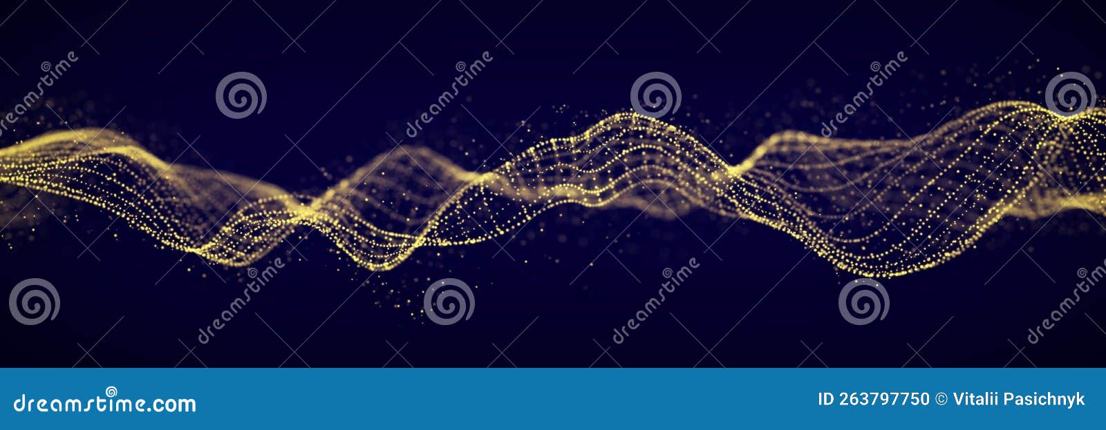 3d Digital Dynamic Wave Flow Digital Structure Secure Cybersecurity