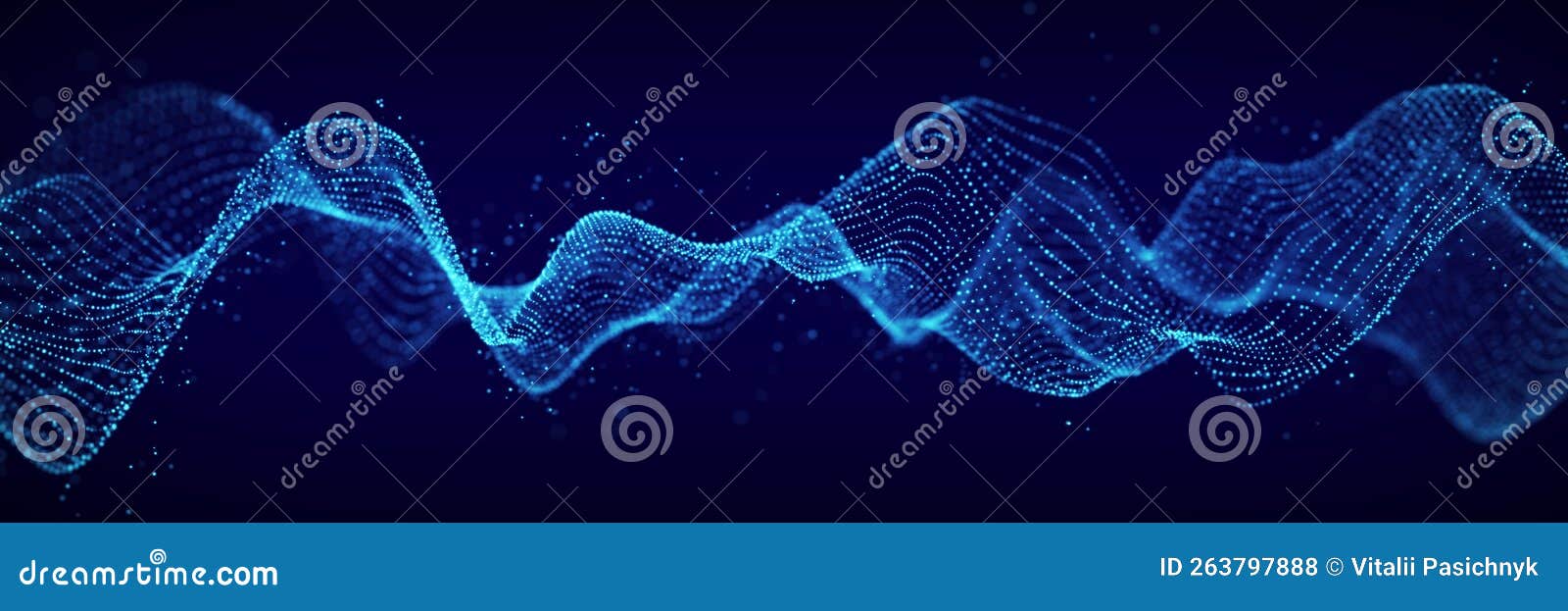 3d Digital Dynamic Wave Flow Digital Structure Secure Cybersecurity Data Connection Cyber