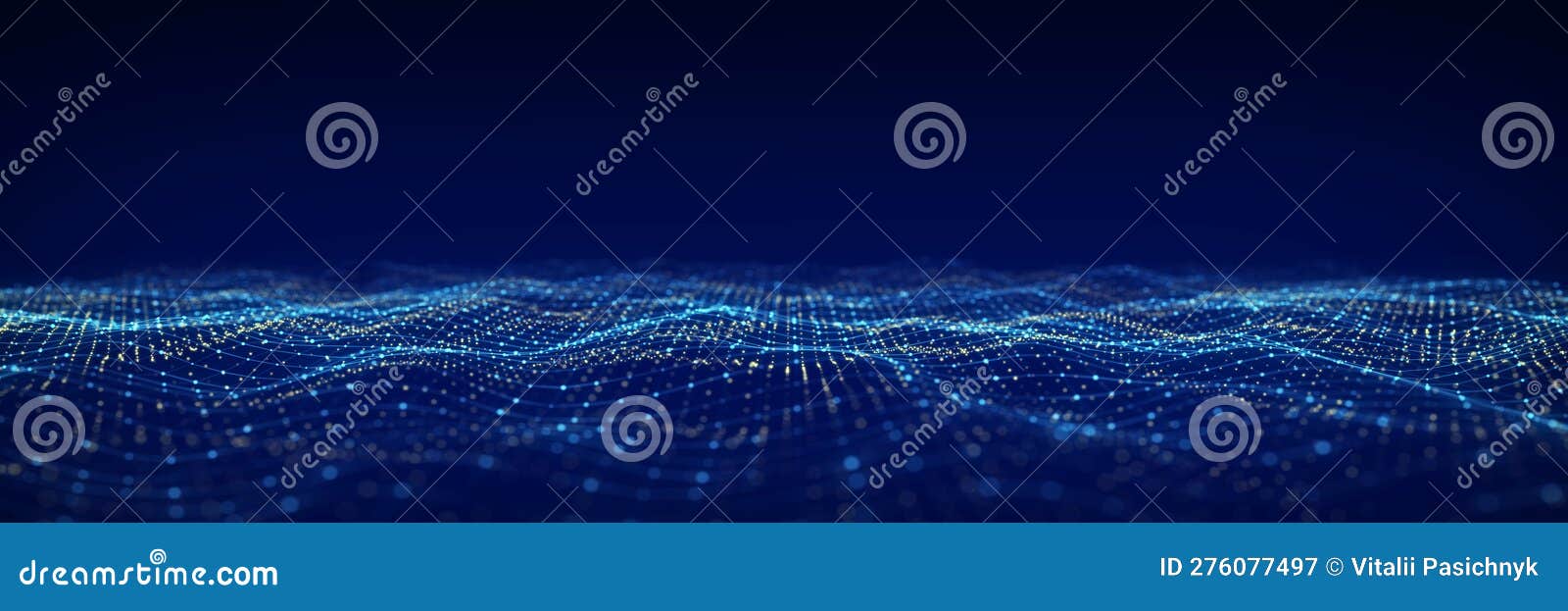 3d Digital Dynamic Wave Flow Digital Structure Secure Cybersecurity Data Connection Cyber