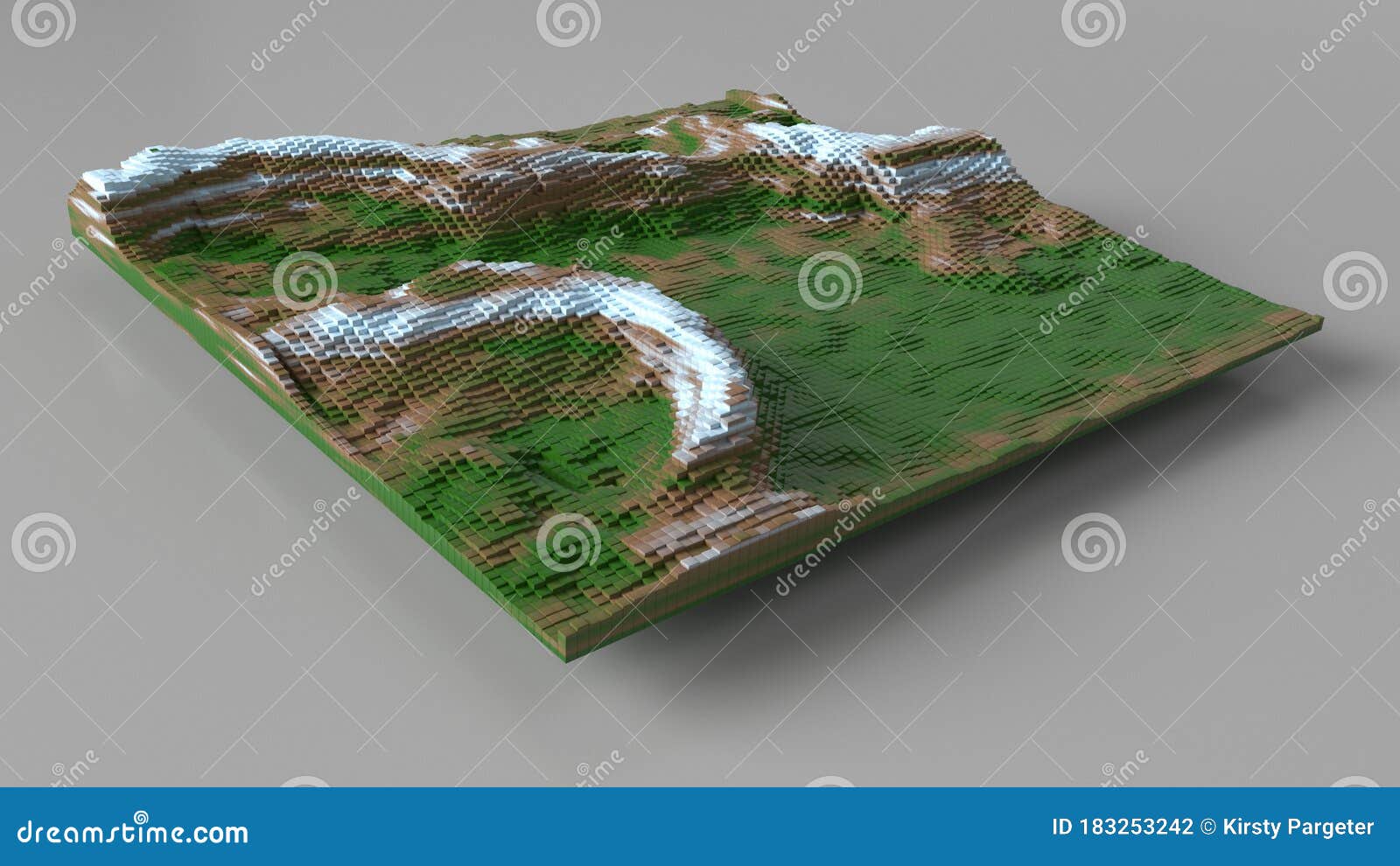 3D digital landscape stock illustration. Illustration of movement ...