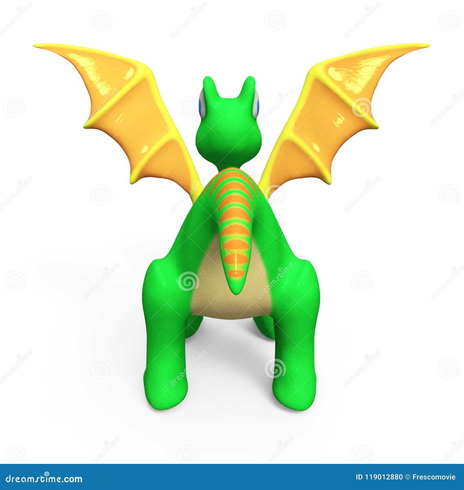 Little green dragon stock illustration. Illustration of childhood ...