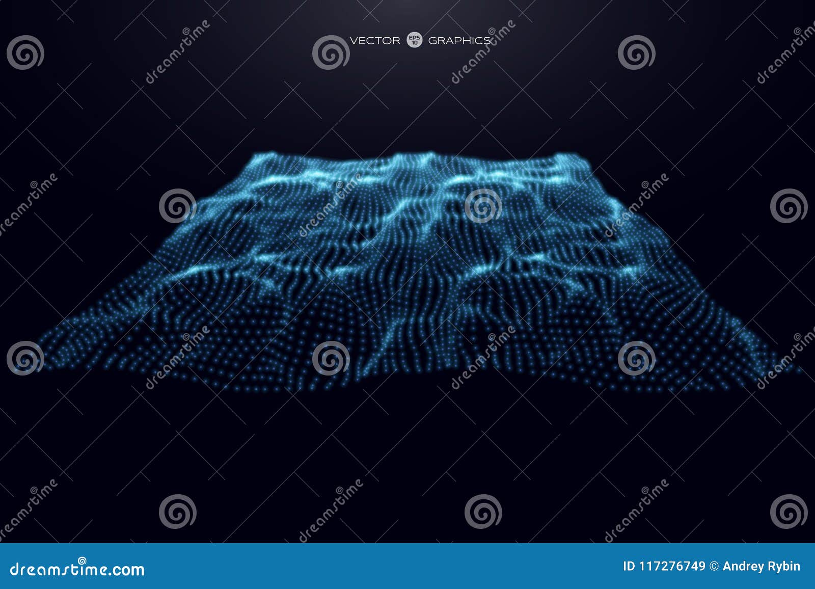 3d digital vector surface stock vector. Illustration of digital - 117276749
