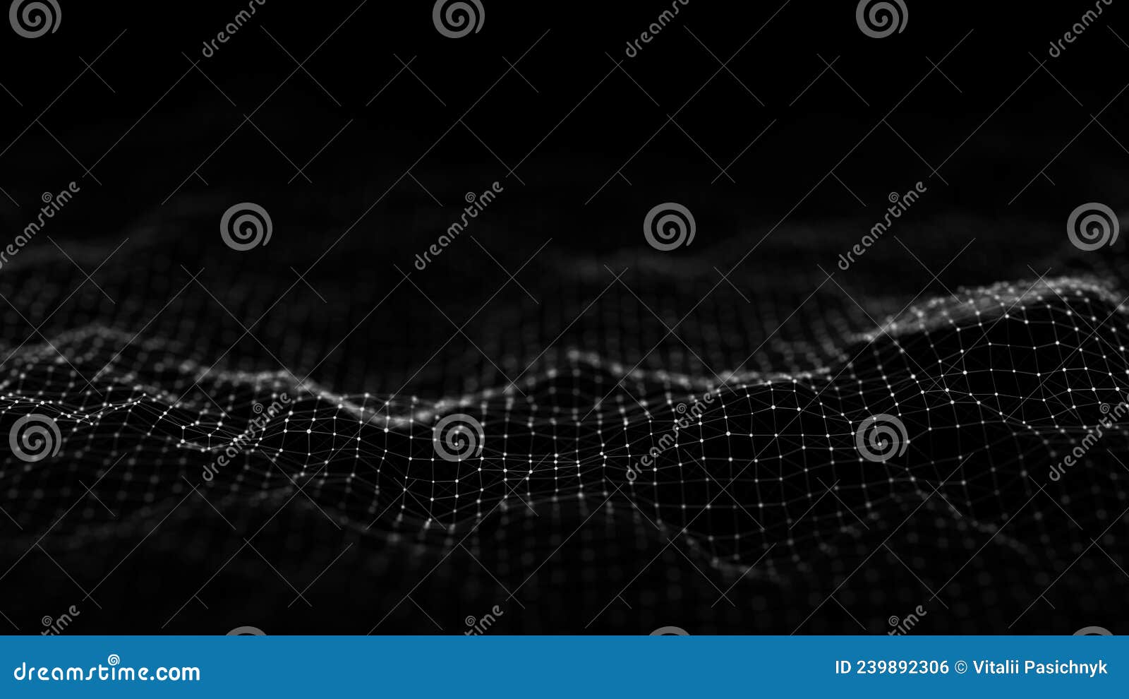 3d Digital Wave. Technology Wave. Flow Digital Structure. Cyber ...