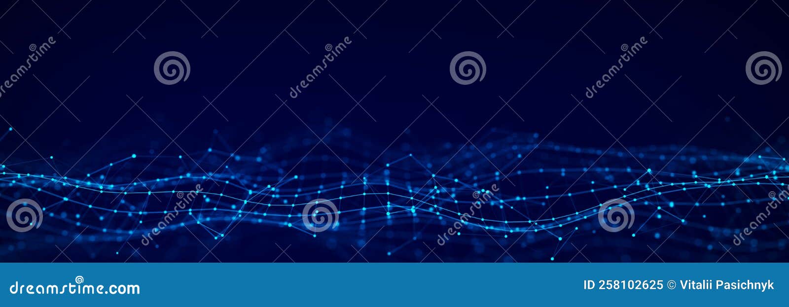 3d Digital Wave. Technology Wave. Flow Digital Structure. Cyber ...