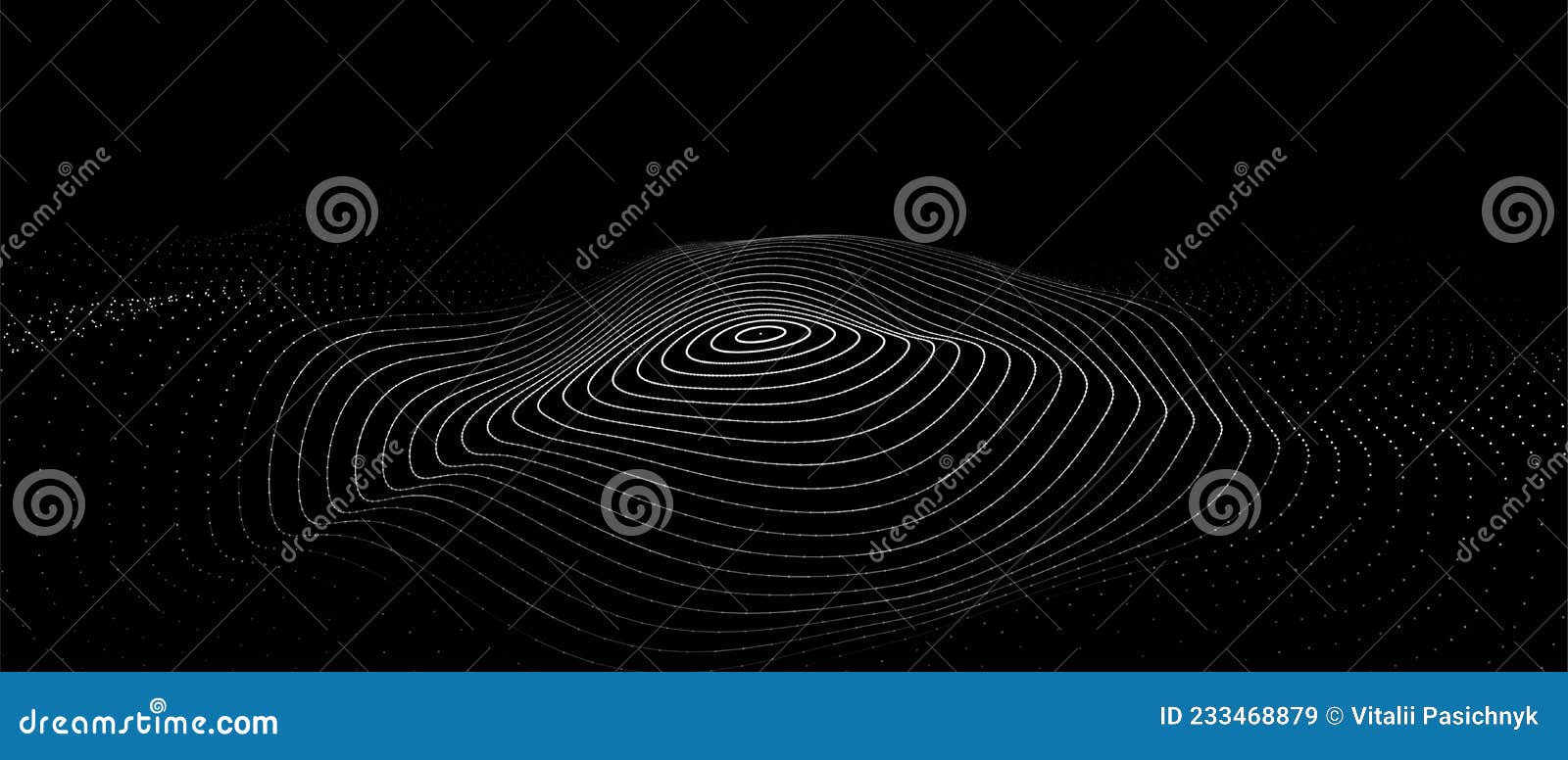 3D Digital Wave. Technology Wave. Flow Digital Structure. Cyber ...