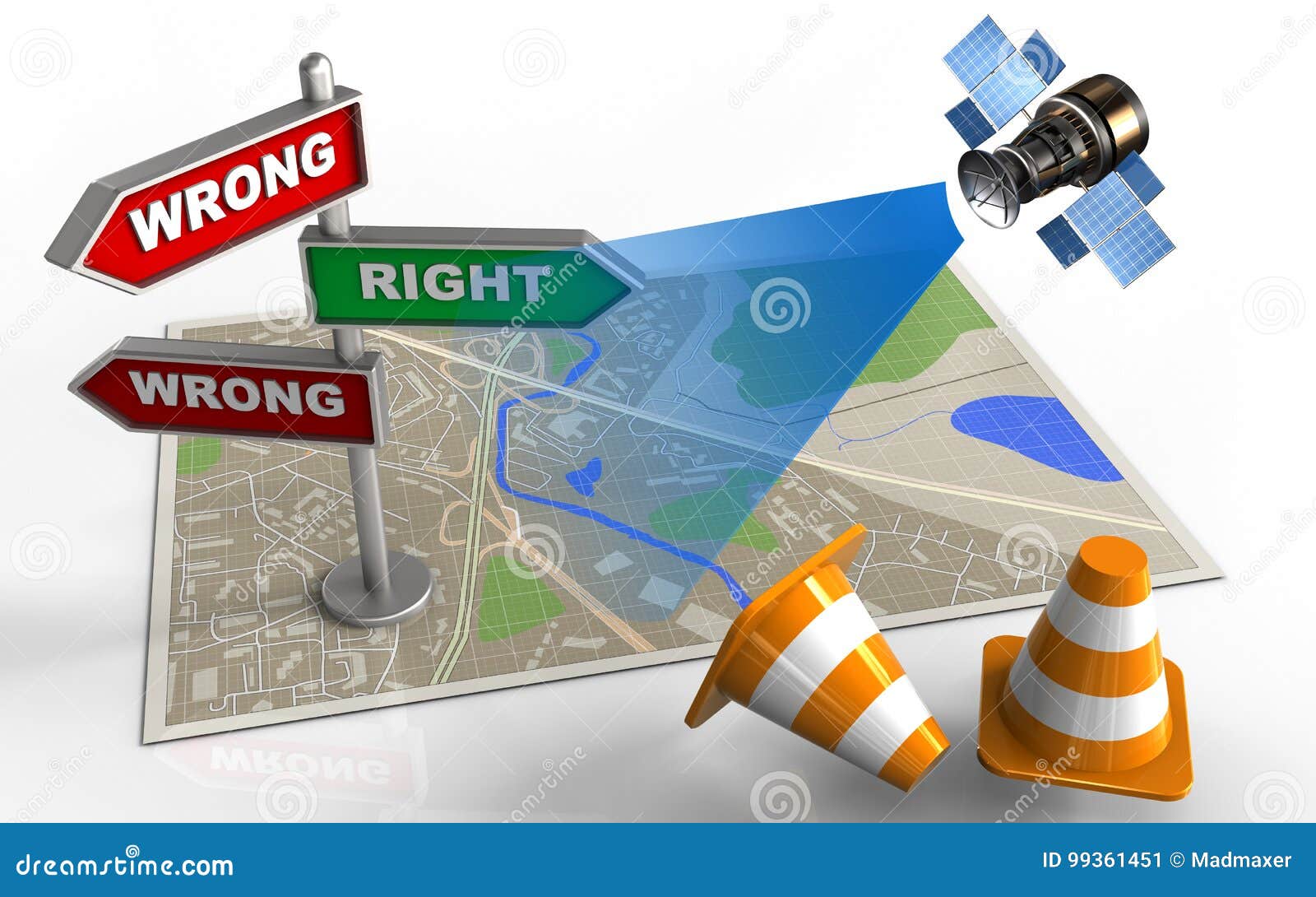 3d direction index stock illustration. Illustration of communication ...