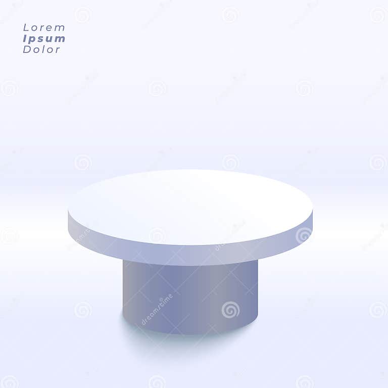 3d Display Table Inside Studio Background Stock Vector - Illustration ...