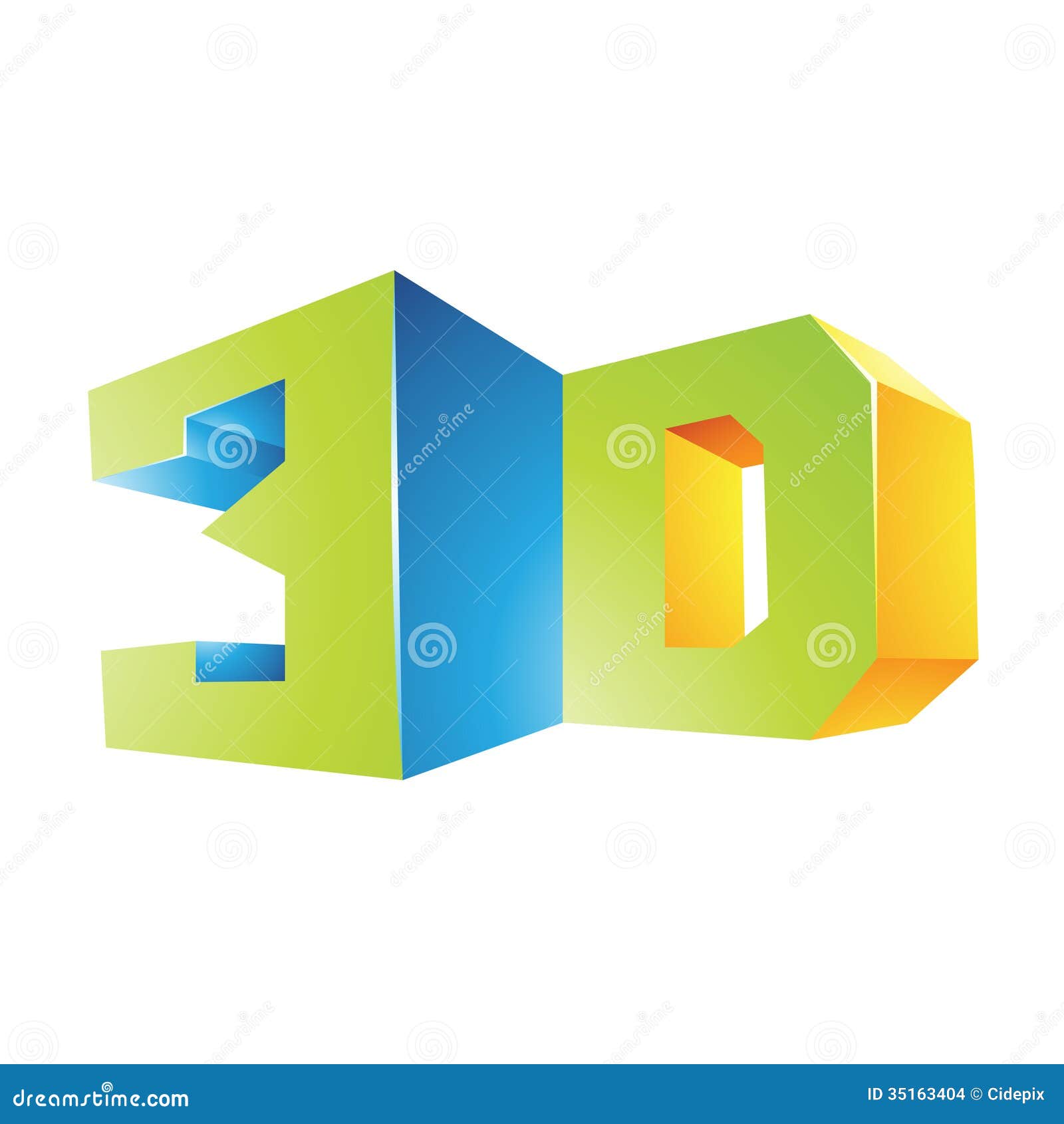 3d Display Technology Symbol Stock Vector - Illustration of format ...