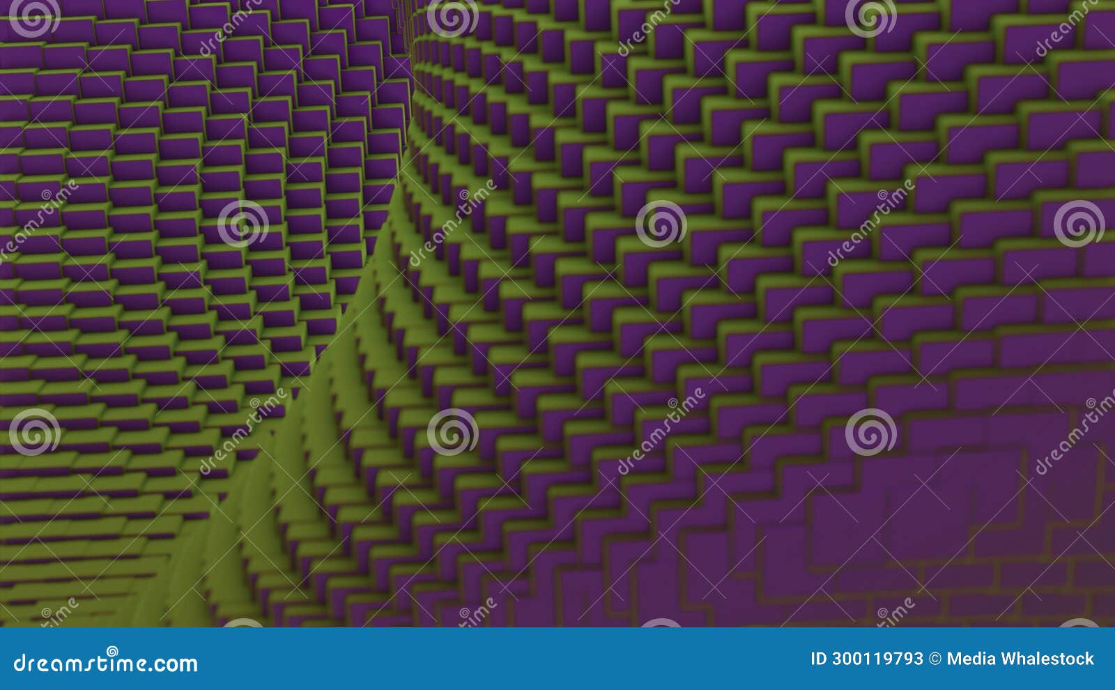 3d Distortion of Space with Squares. Design. Space with Curved ...