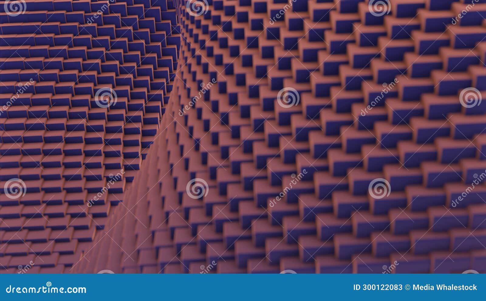 3d Distortion of Space with Squares. Design. Space with Curved ...