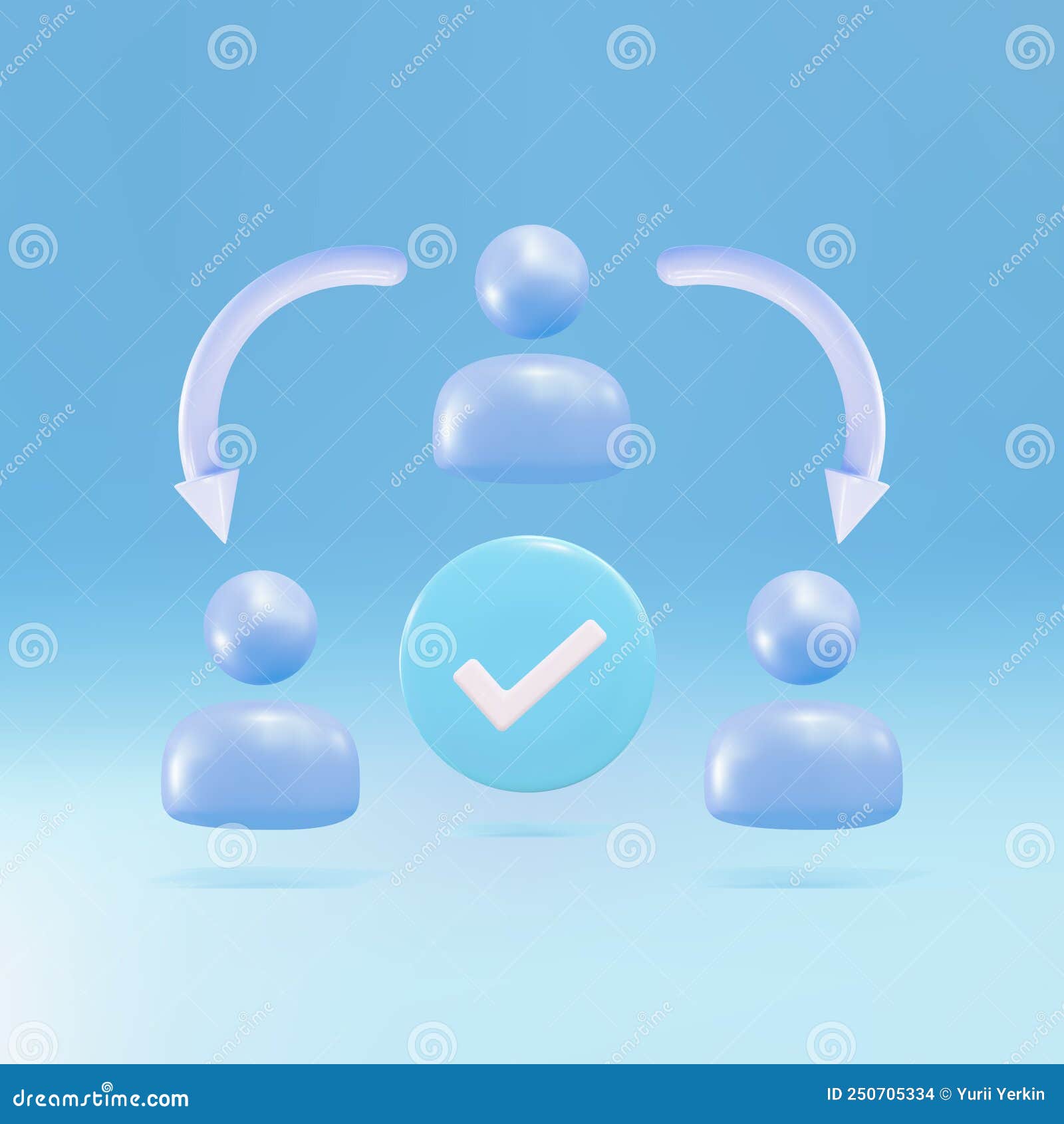 3d Distribution Icon. Assignment, Delegating. Vector Illustration Stock ...