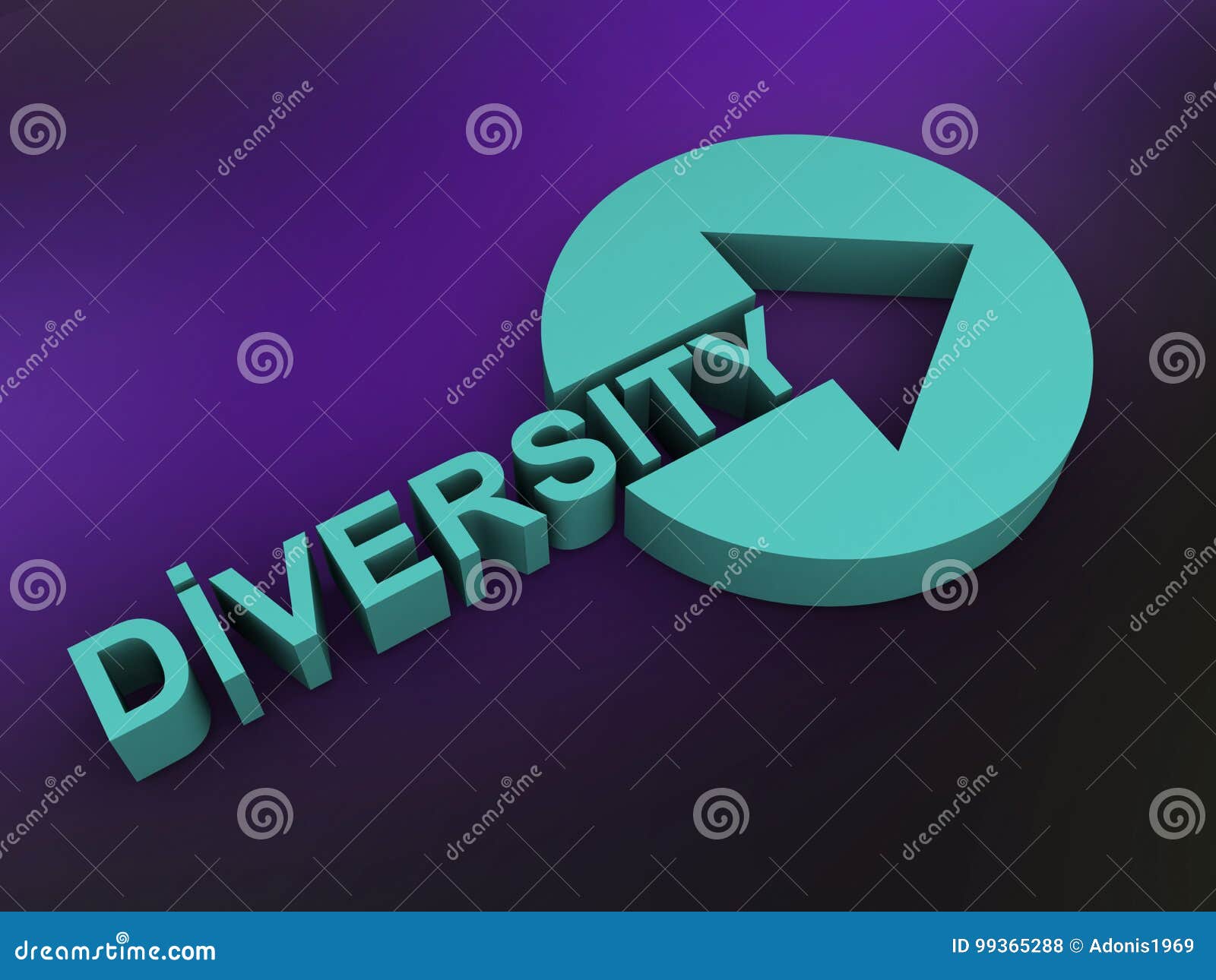 Diversity sign with arrow stock illustration. Illustration of graphical ...