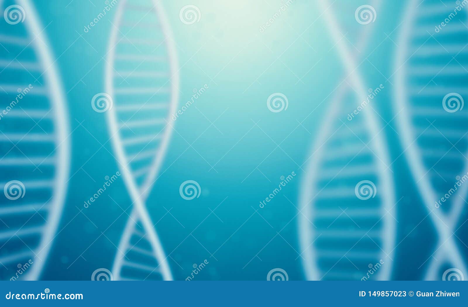 3d Dna in blue liquid stock illustration. Illustration of render ...