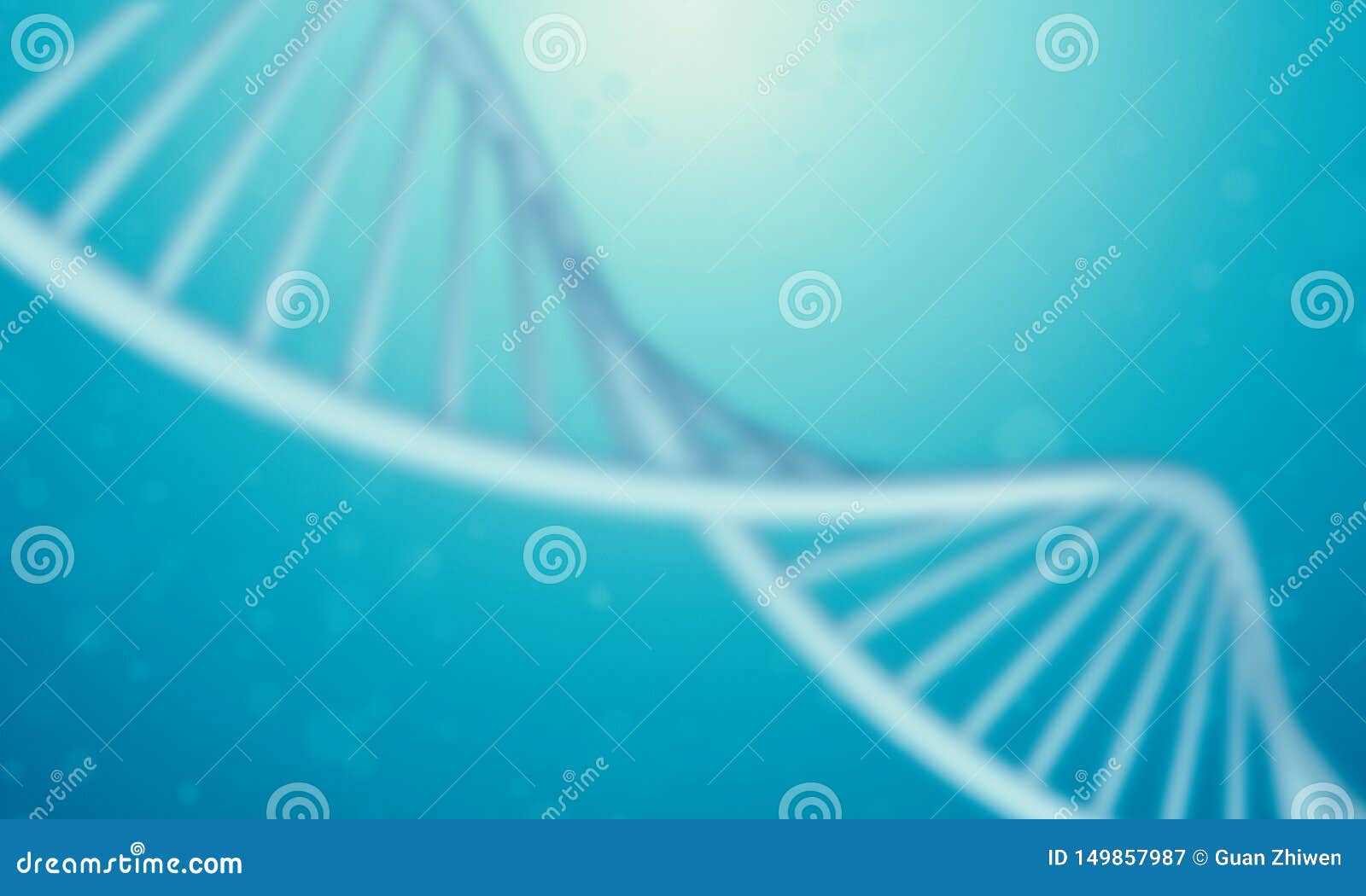 3d Dna in blue liquid stock illustration. Illustration of pharmacy ...