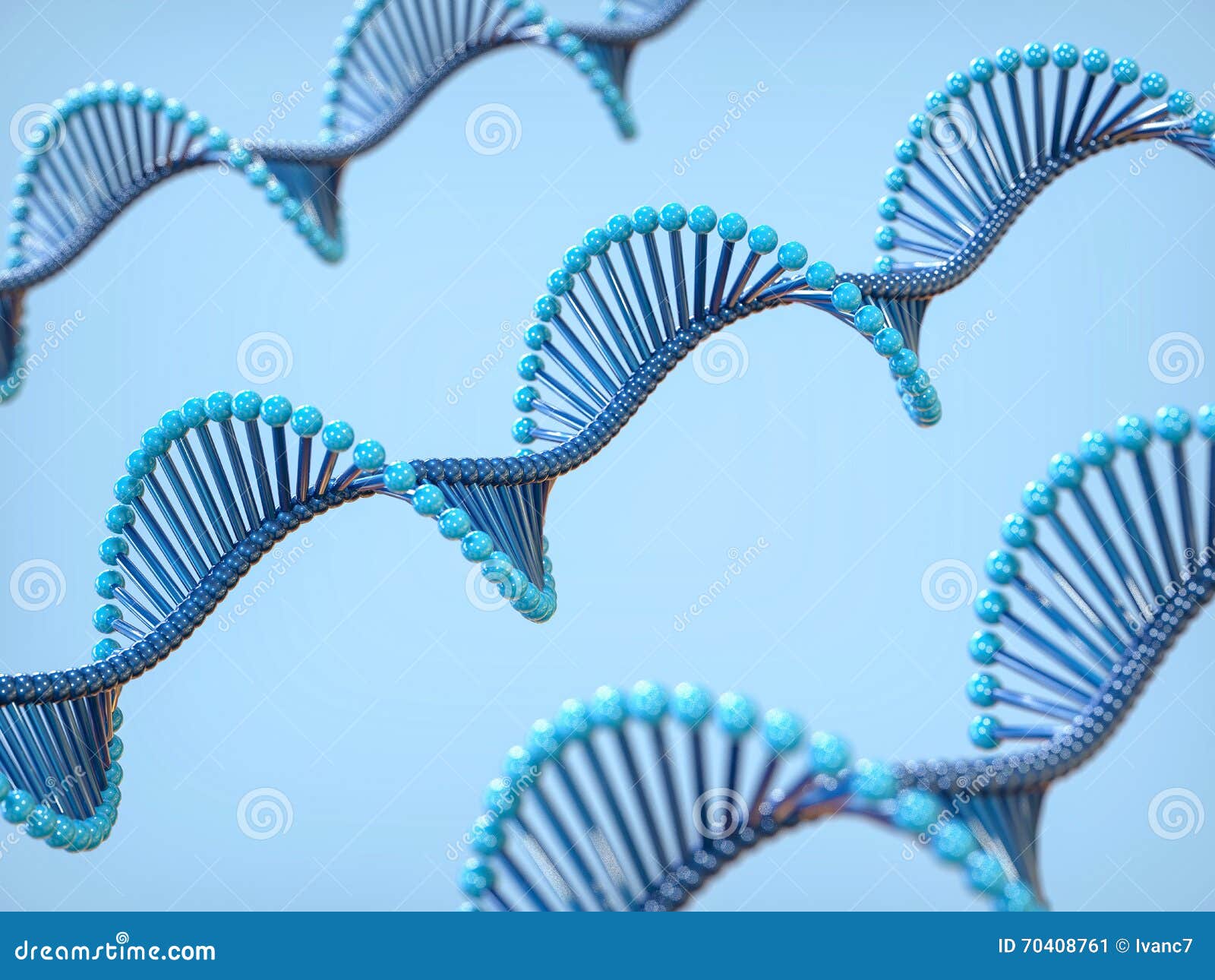 3D DNA Helix BAckground stock illustration. Illustration of abstract ...
