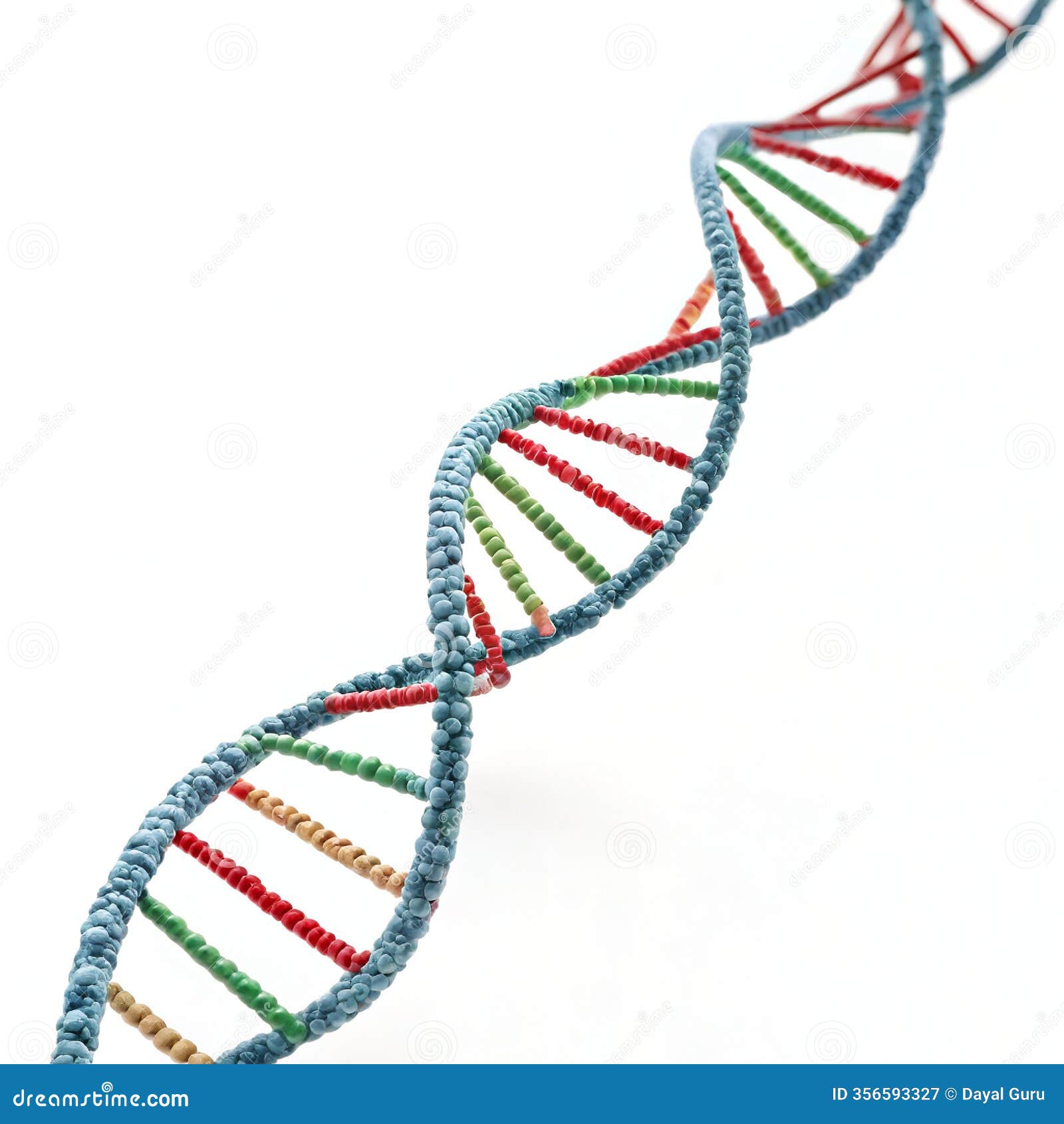3D DNA Strand stock illustration. Illustration of conceptual - 356593327