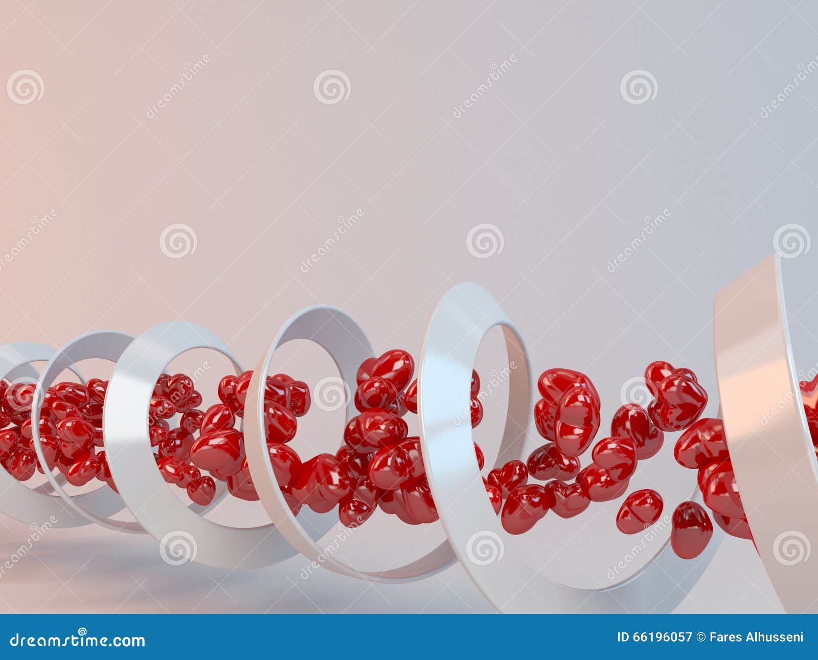 3d DNA of tunnel love stock illustration. Illustration of molecule ...