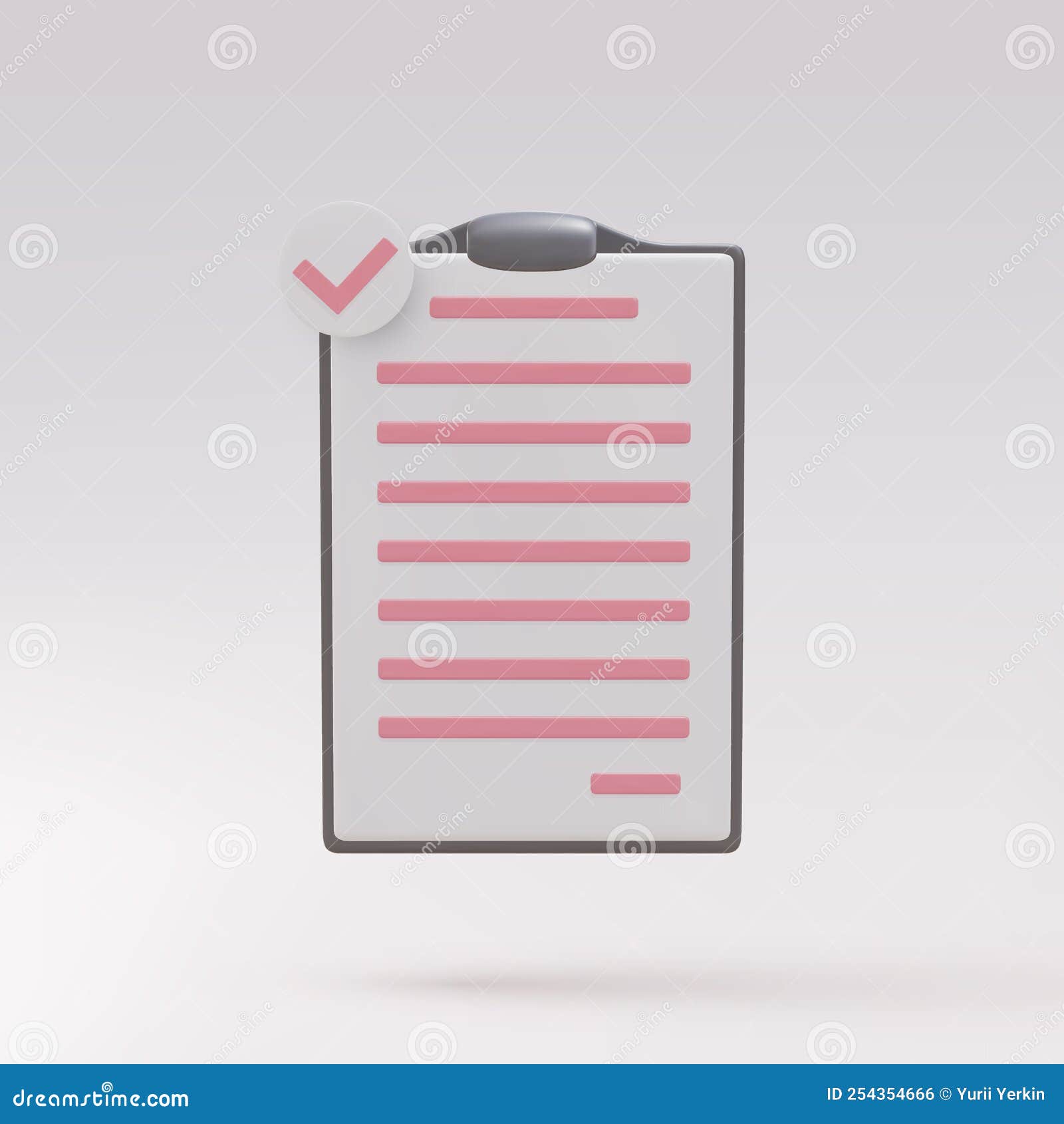 3d Documents Icon. Stack of Paper Sheets. a Confirmed or Approved ...