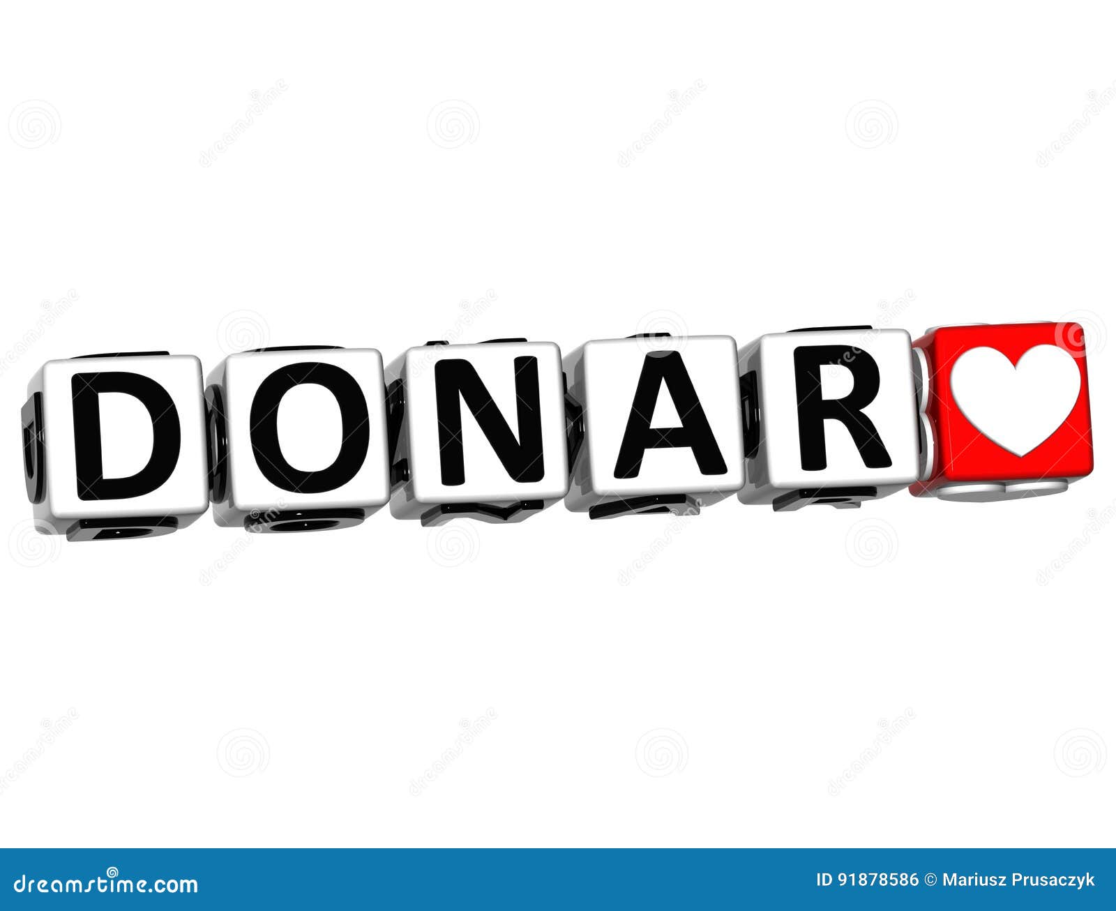 3D Donate In Spanish Language Button Click Here Block Text Royalty-Free ...