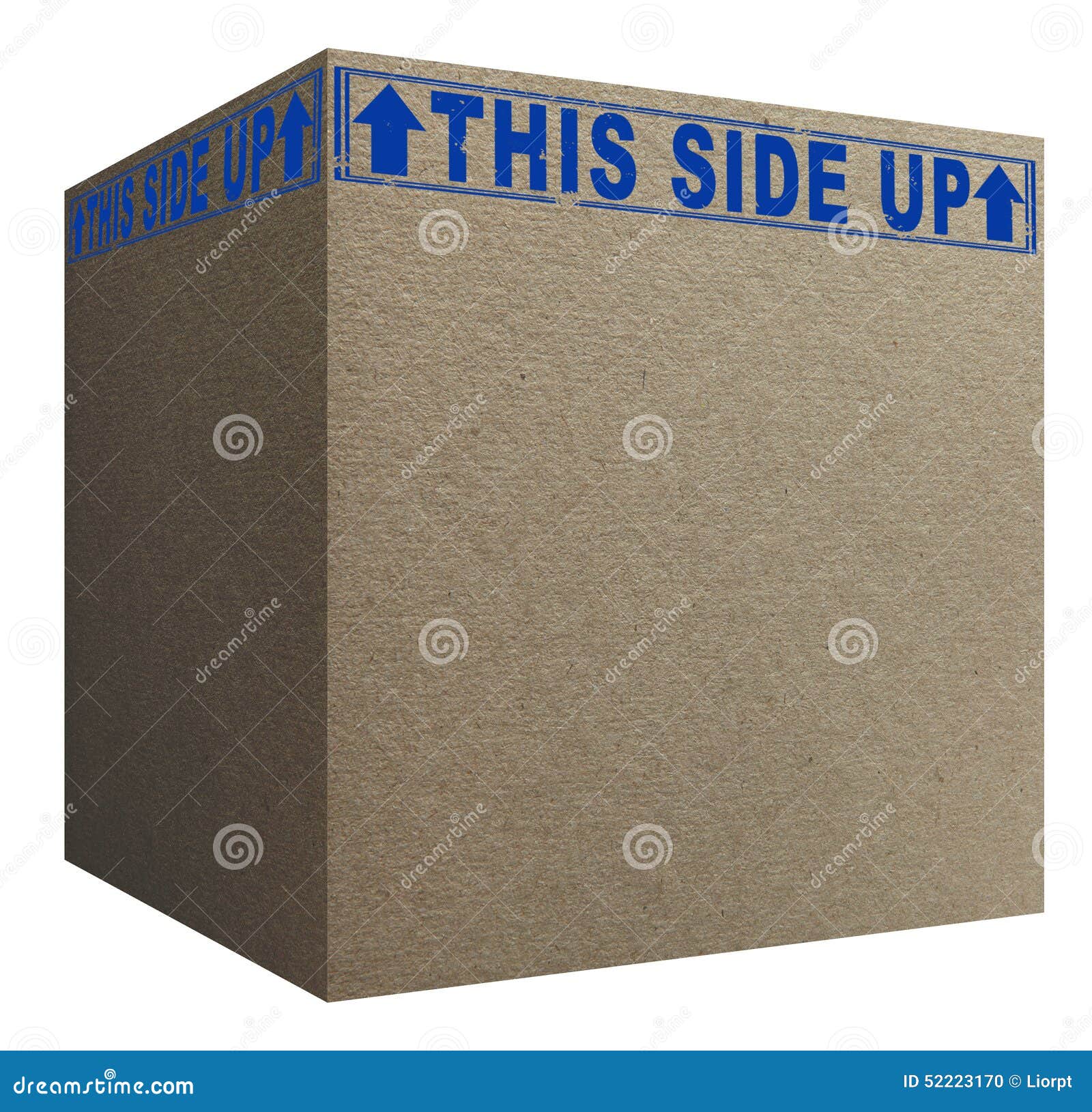 3D Doos van het Karton stock illustratie. Illustration of verpakking ...