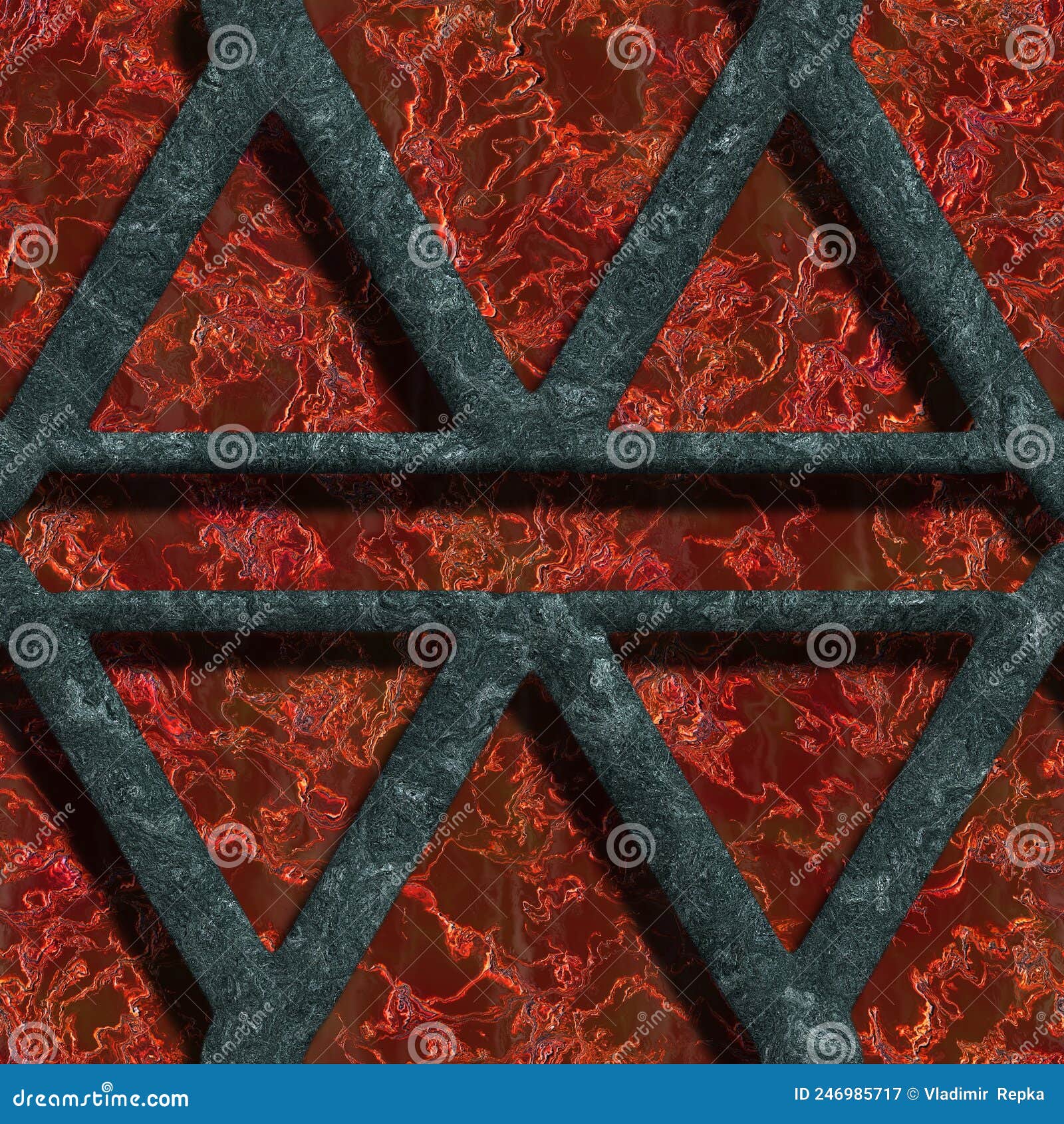 3D Double Material Seamless Background Tile Stock Illustration ...