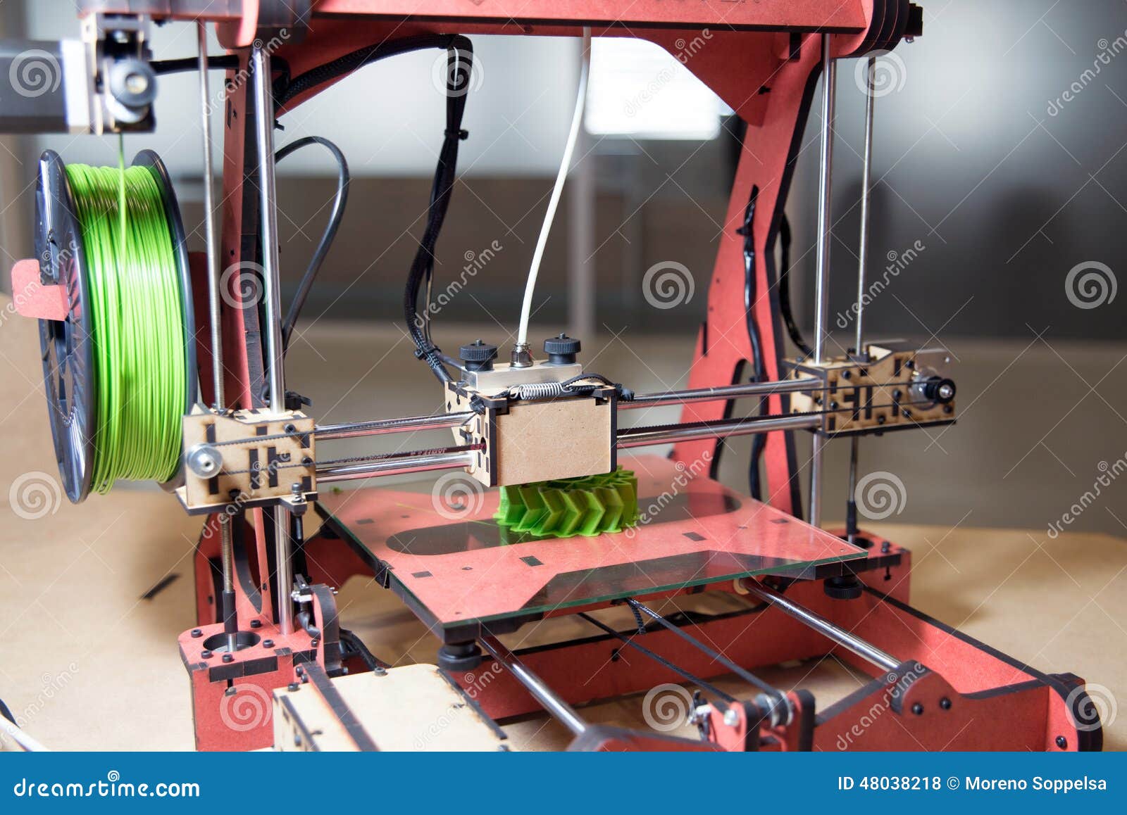 3D Drucker - FDM-Drucken stockfoto. Bild von industriell - 48038218