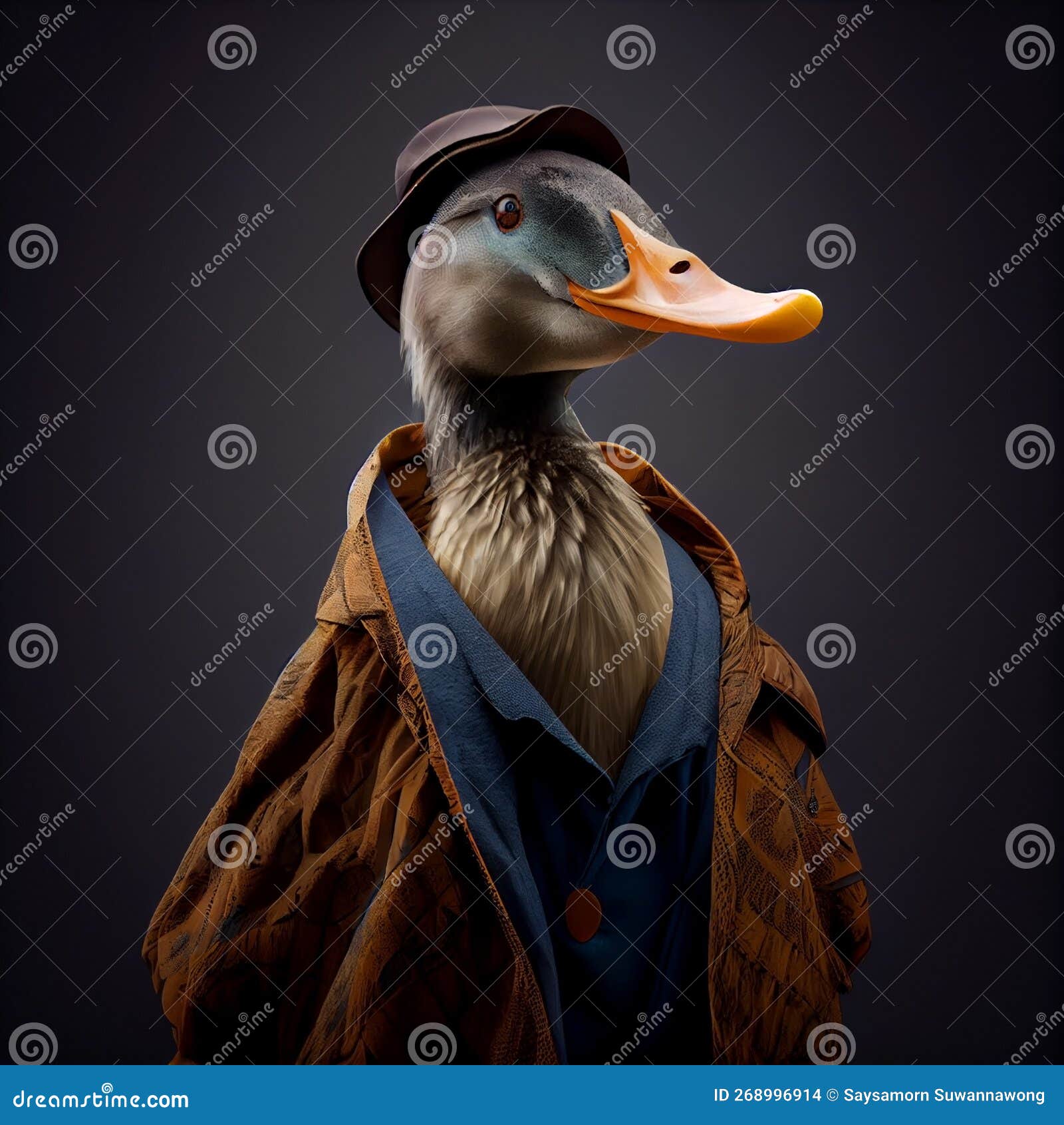 3D Duck Avatar for Web Account or Games Online Stock Illustration ...
