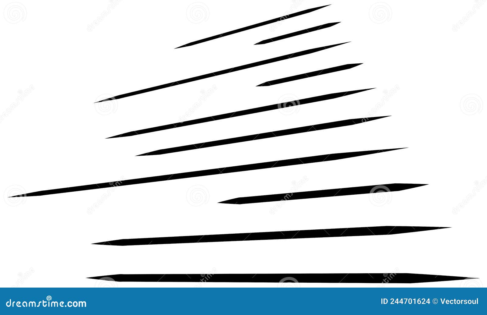 3D Dynamic Lines, Stripes Element in Perspective Geometric Vector Stock ...