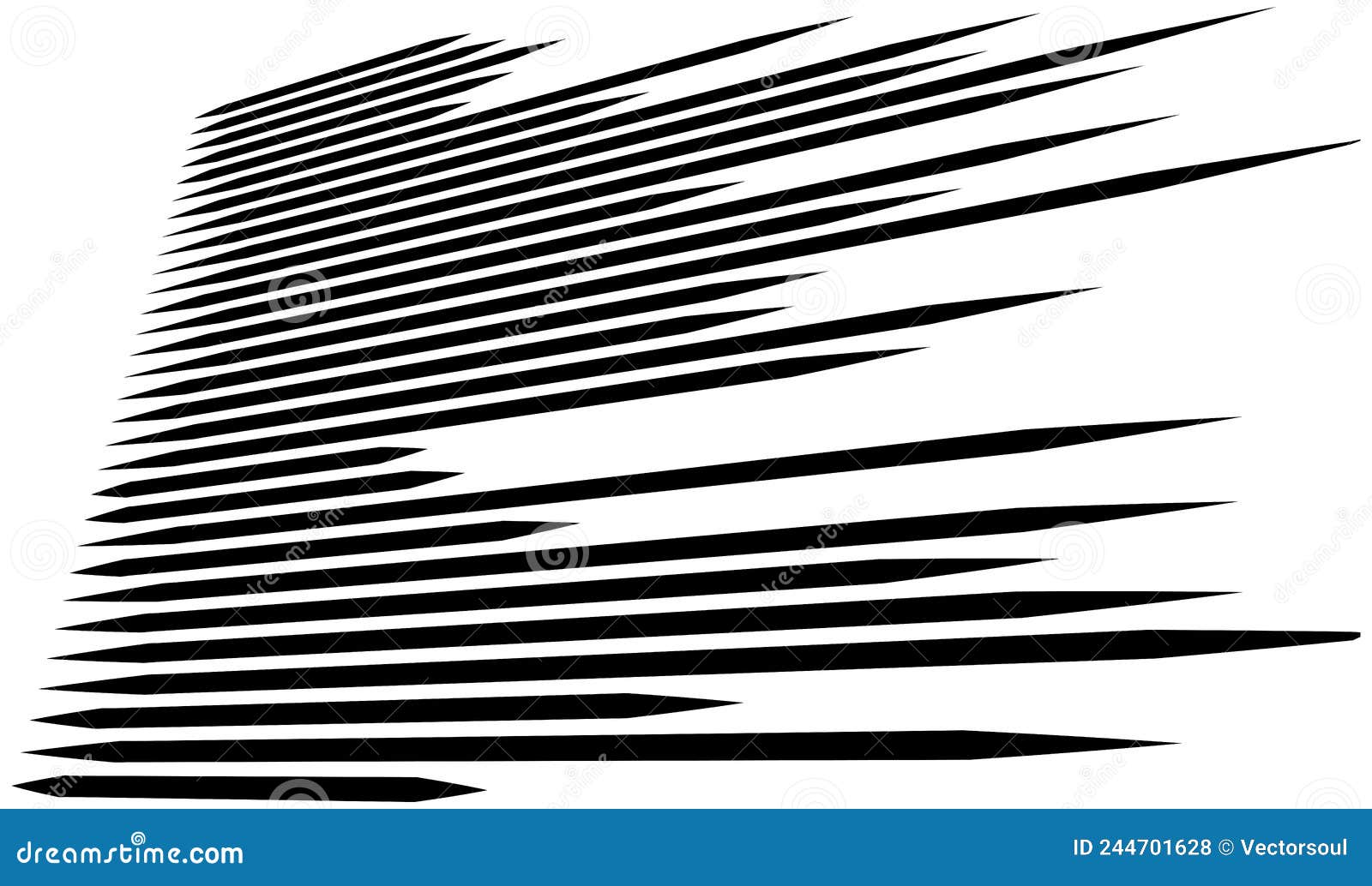 3D Dynamic Lines, Stripes Element in Perspective Geometric Vector Stock ...
