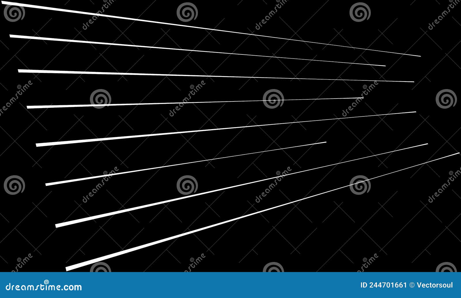 3D Dynamic Lines, Stripes Element in Perspective Geometric Vector Stock ...