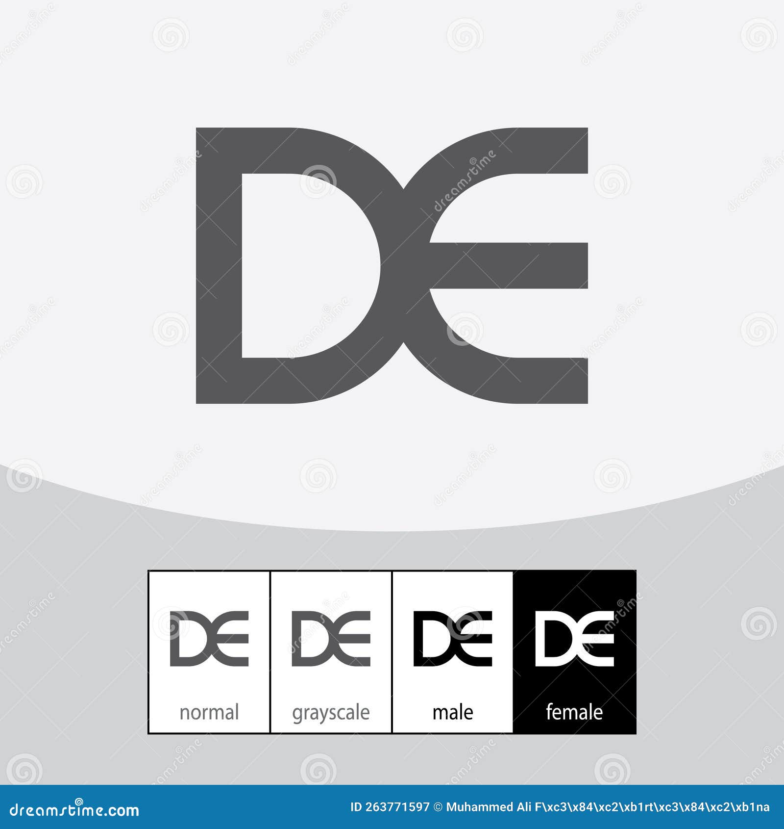 D and E Letter Logo. - Vector Stock Vector - Illustration of vector ...