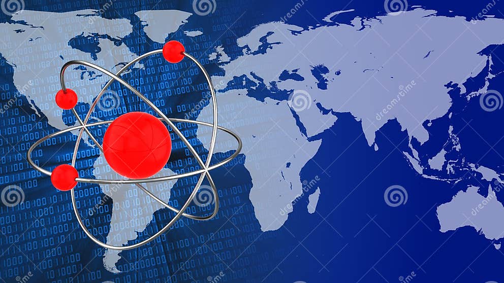 3d earth stock illustration. Illustration of atomic, molecular - 90472537