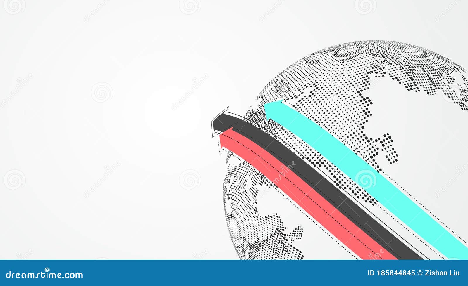 3D Earth Graphic Symbolizing Global Trade, Vector Illustration Stock ...