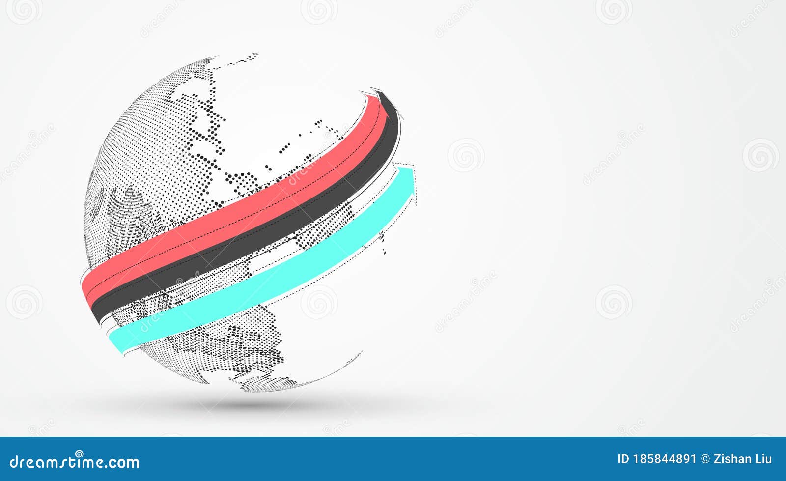 3D Earth Graphic Symbolizing Global Trade, Vector Illustration Stock ...