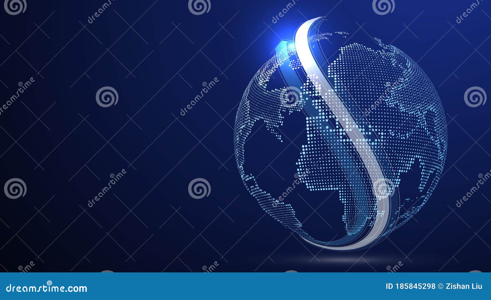 3D Earth Graphic Symbolizing Global Trade, Vector Illustration Stock ...