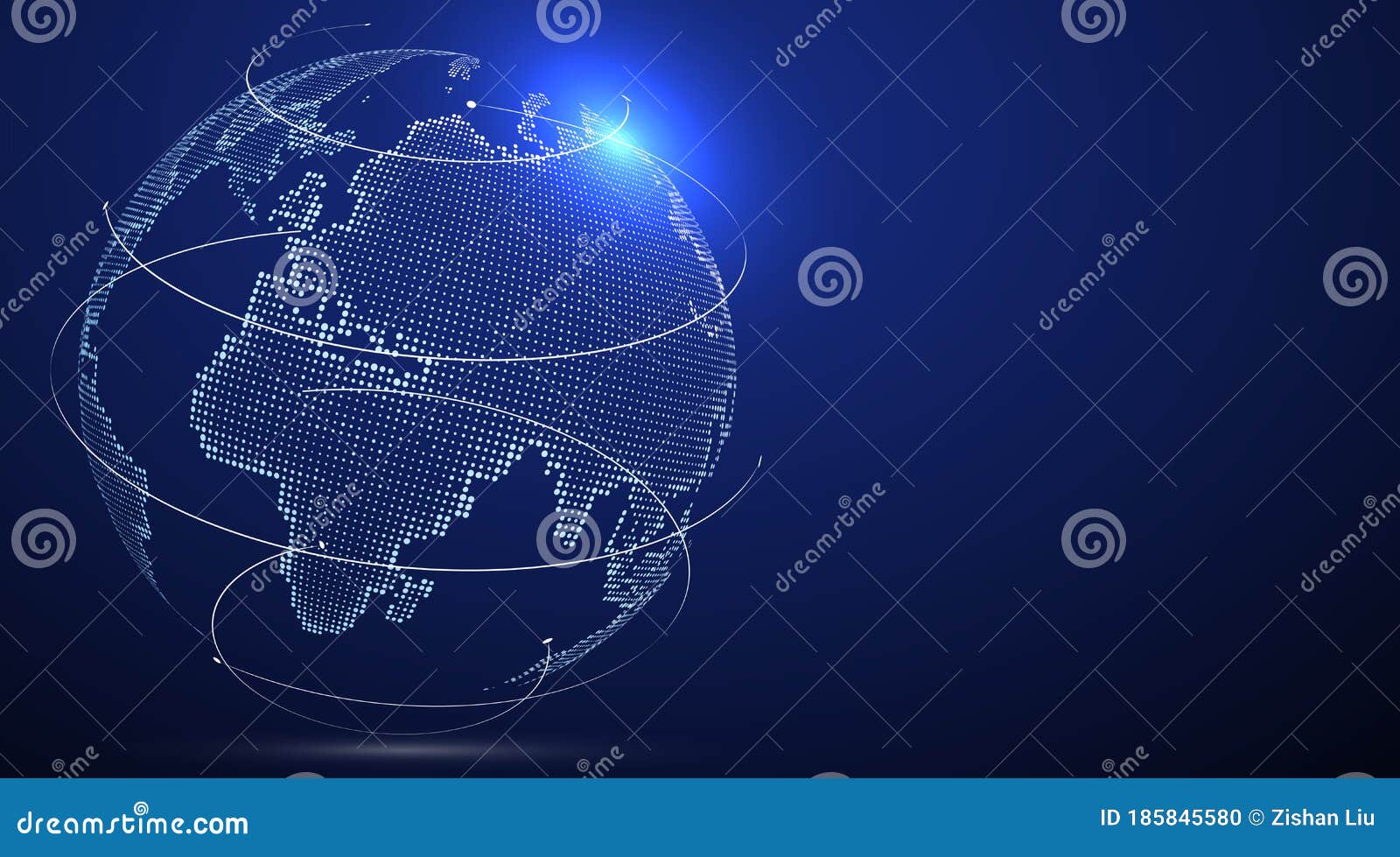 3D Earth Graphic Symbolizing Global Trade, Vector Illustration Stock ...