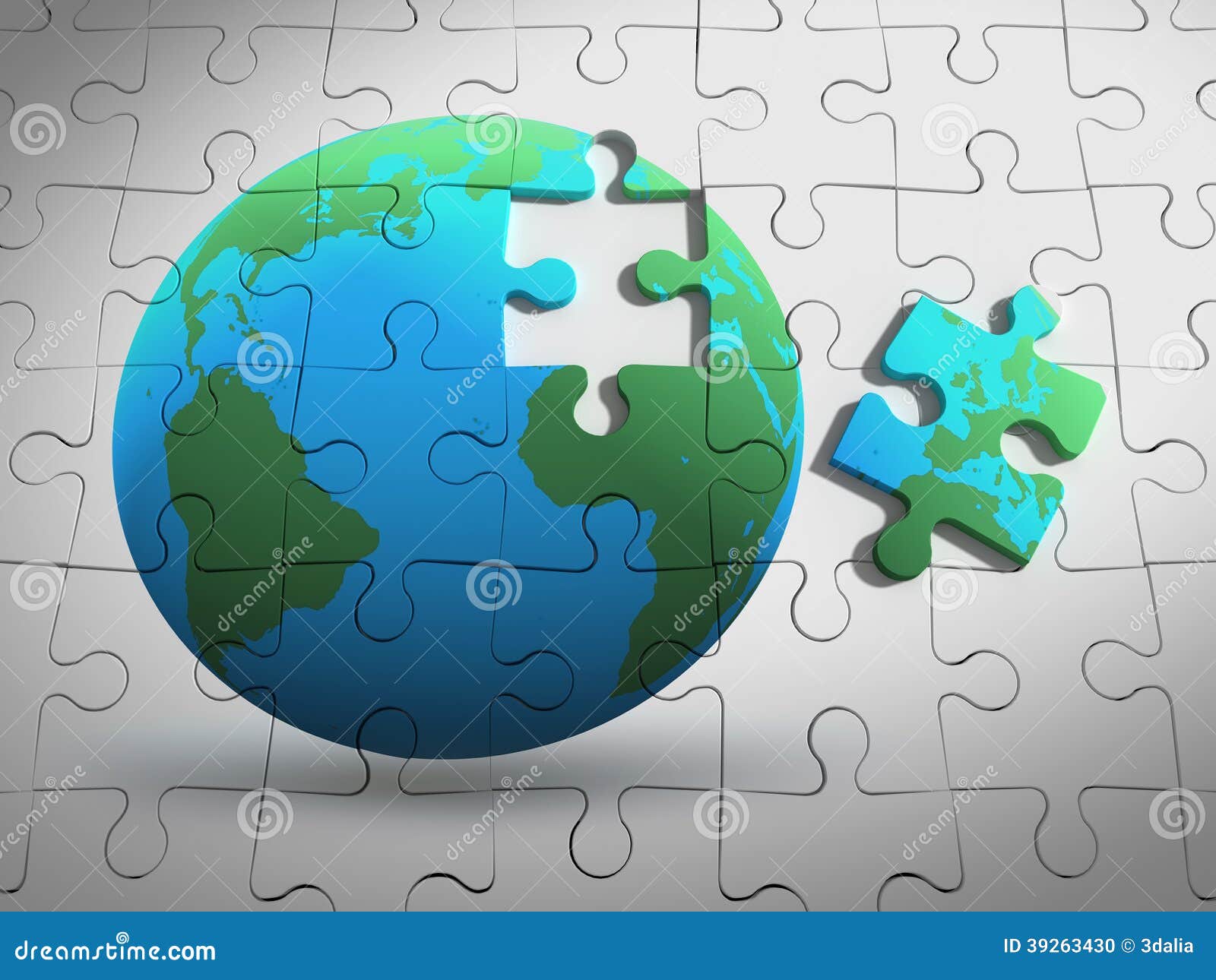 Earth Jigsaw Puzzle Stock Image | CartoonDealer.com #21562963